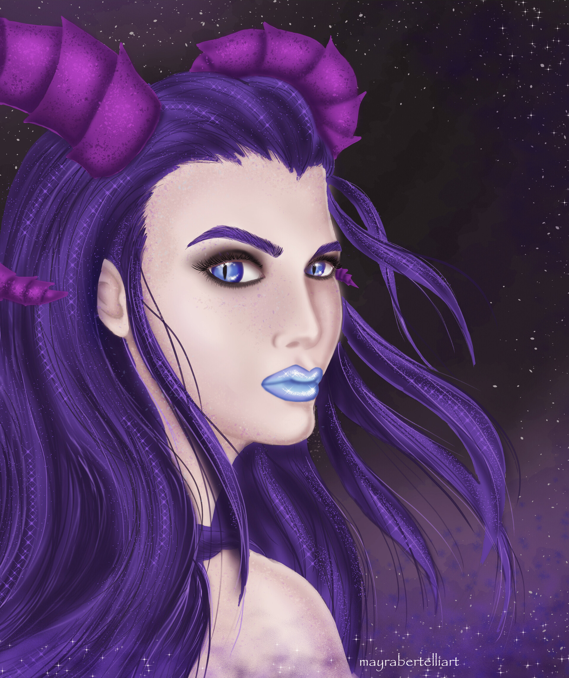 ArtStation - Magic dark woman.