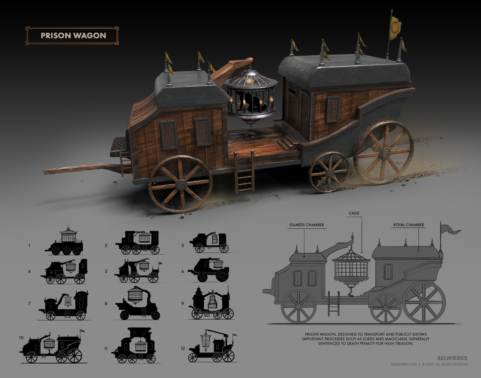ArtStation - Prison Wagon