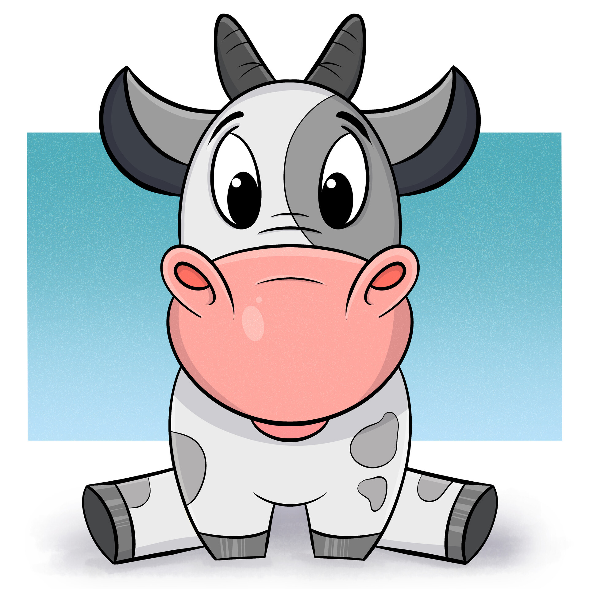 ArtStation - Cartoon Cow