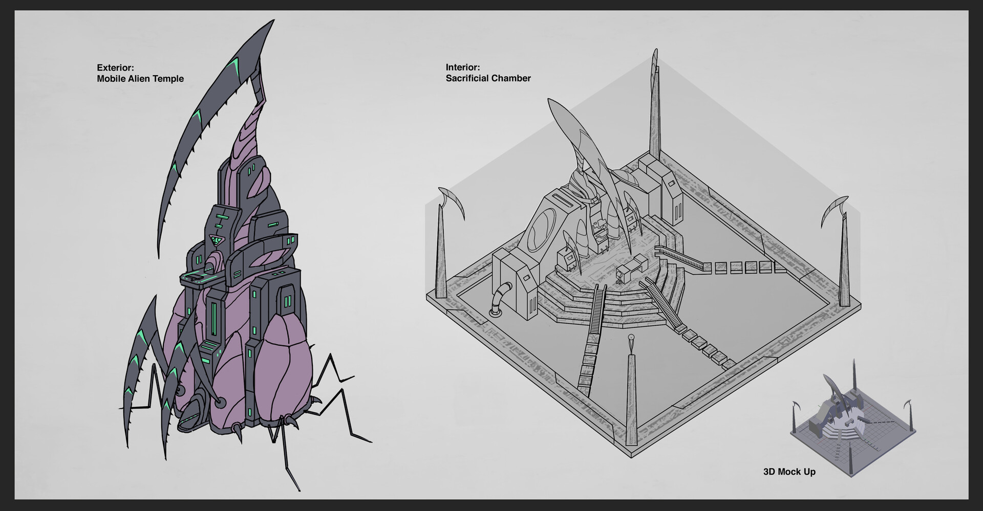 ArtStation - Mobile Alien Temple