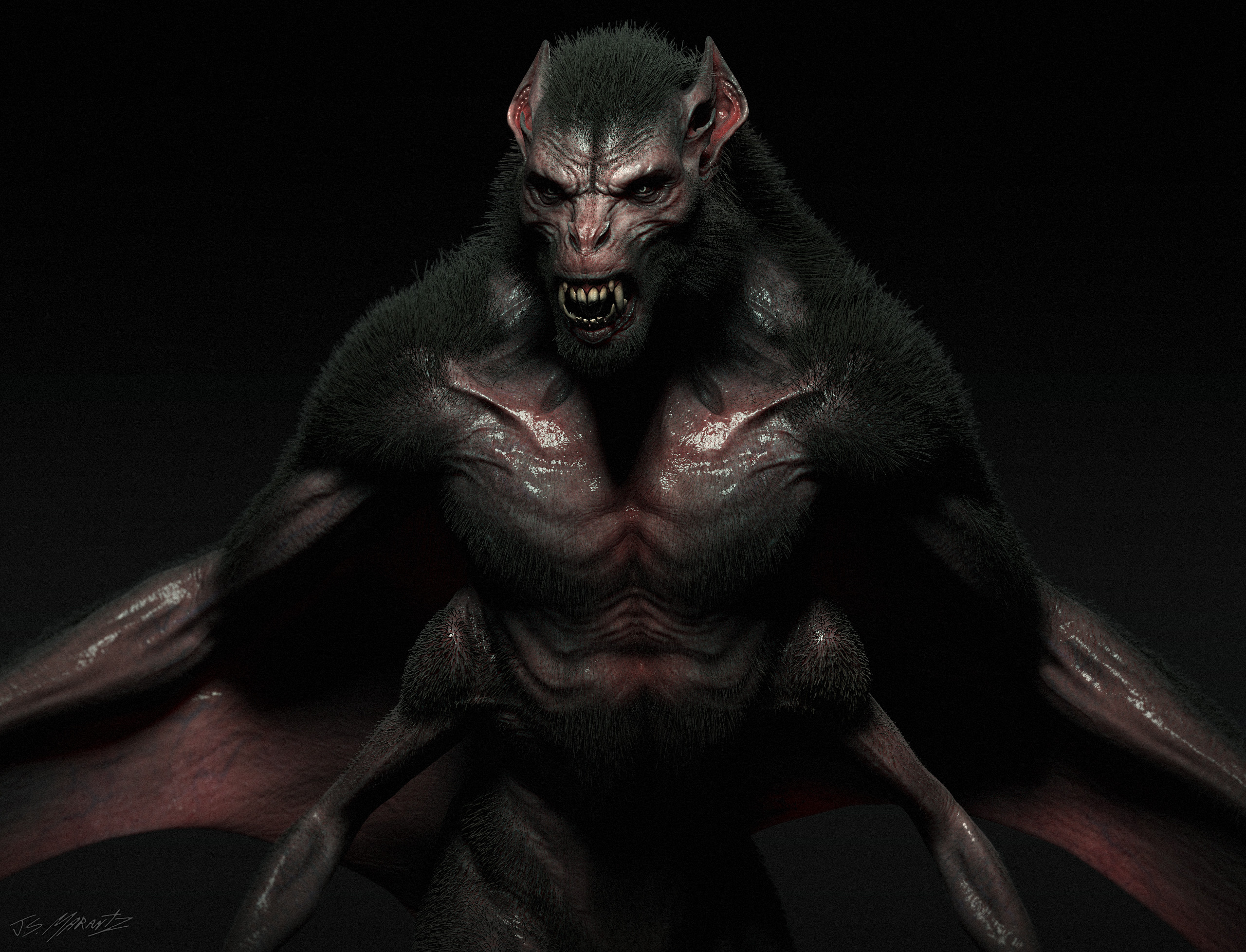 Jerad S. Marantz - Concept Art Workshop Demo: Bat Creature