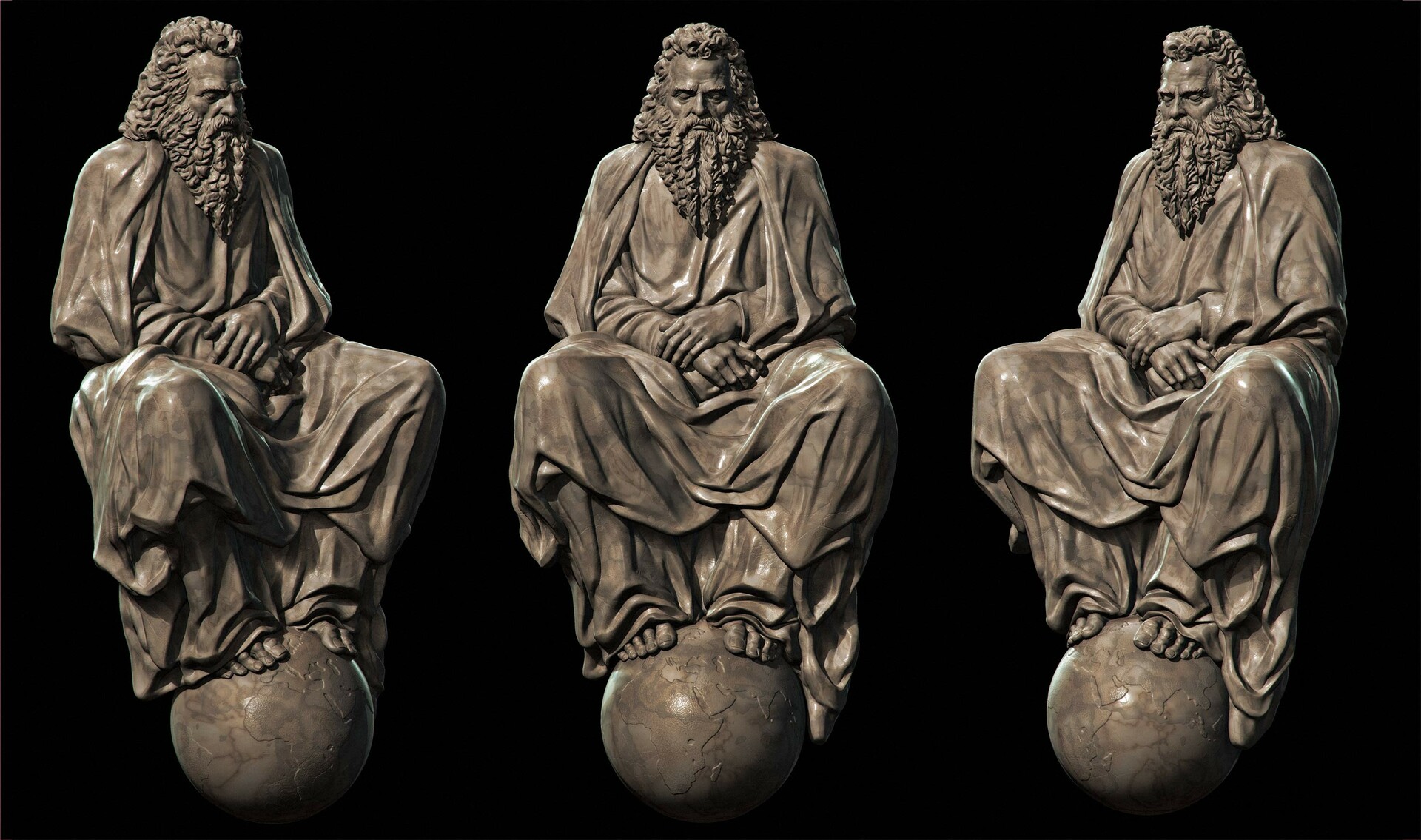 ArtStation - god statue