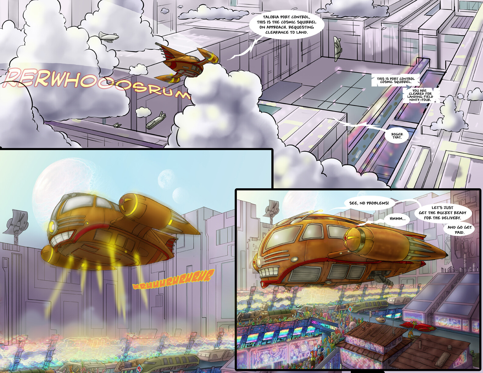 Gene Guilmette - The Cosmic Squirrel Adventures, web comic