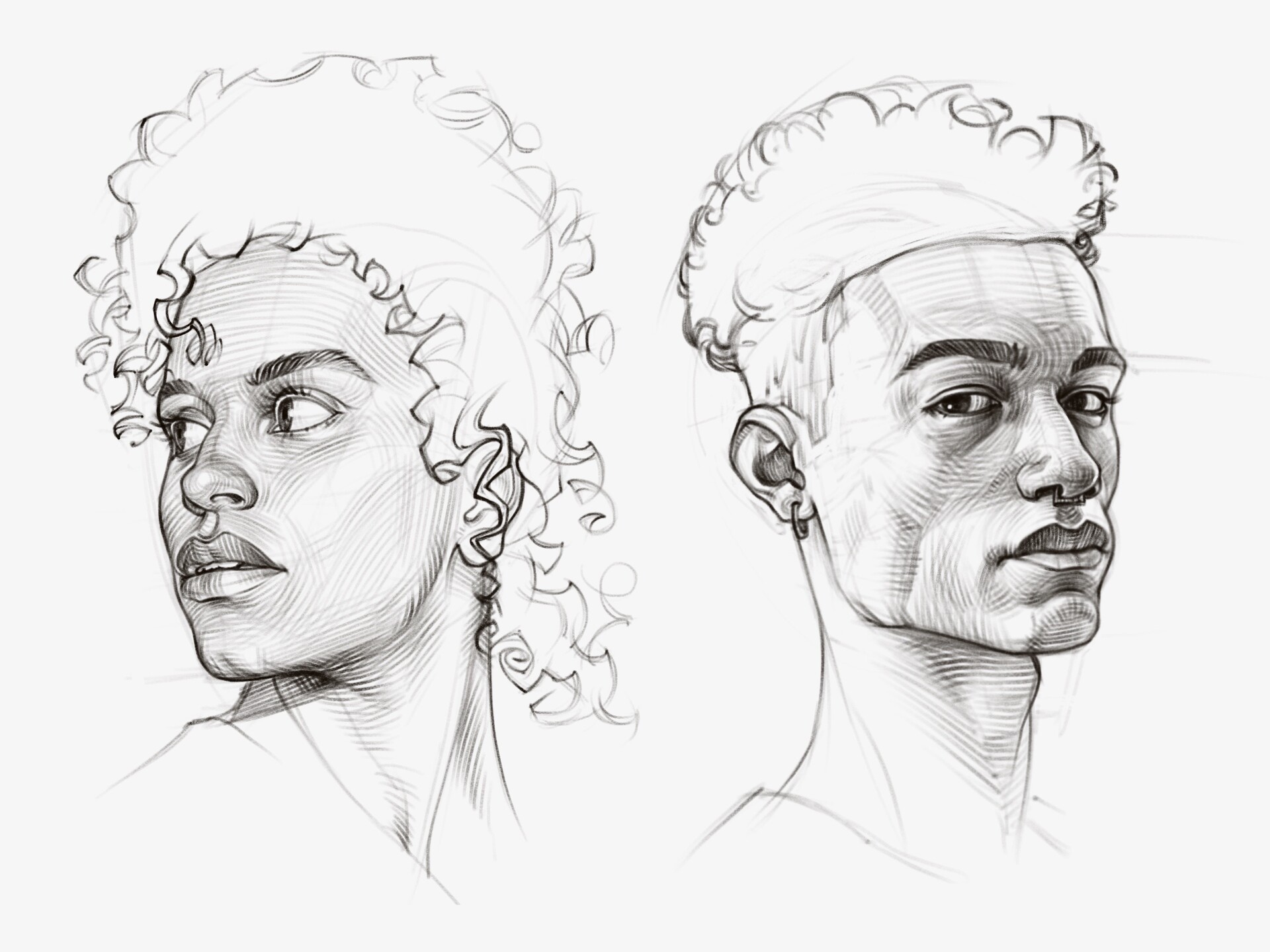 ArtStation - portrait sketches