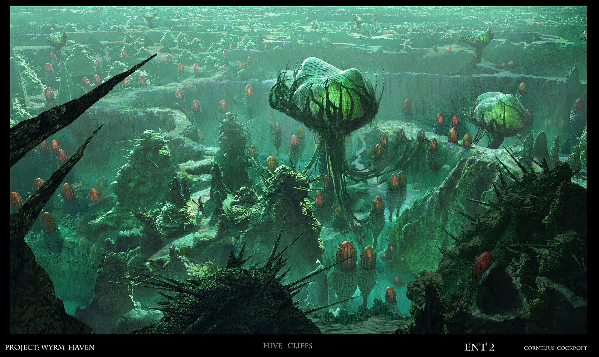 ArtStation - Hive Cliffs in the Blight