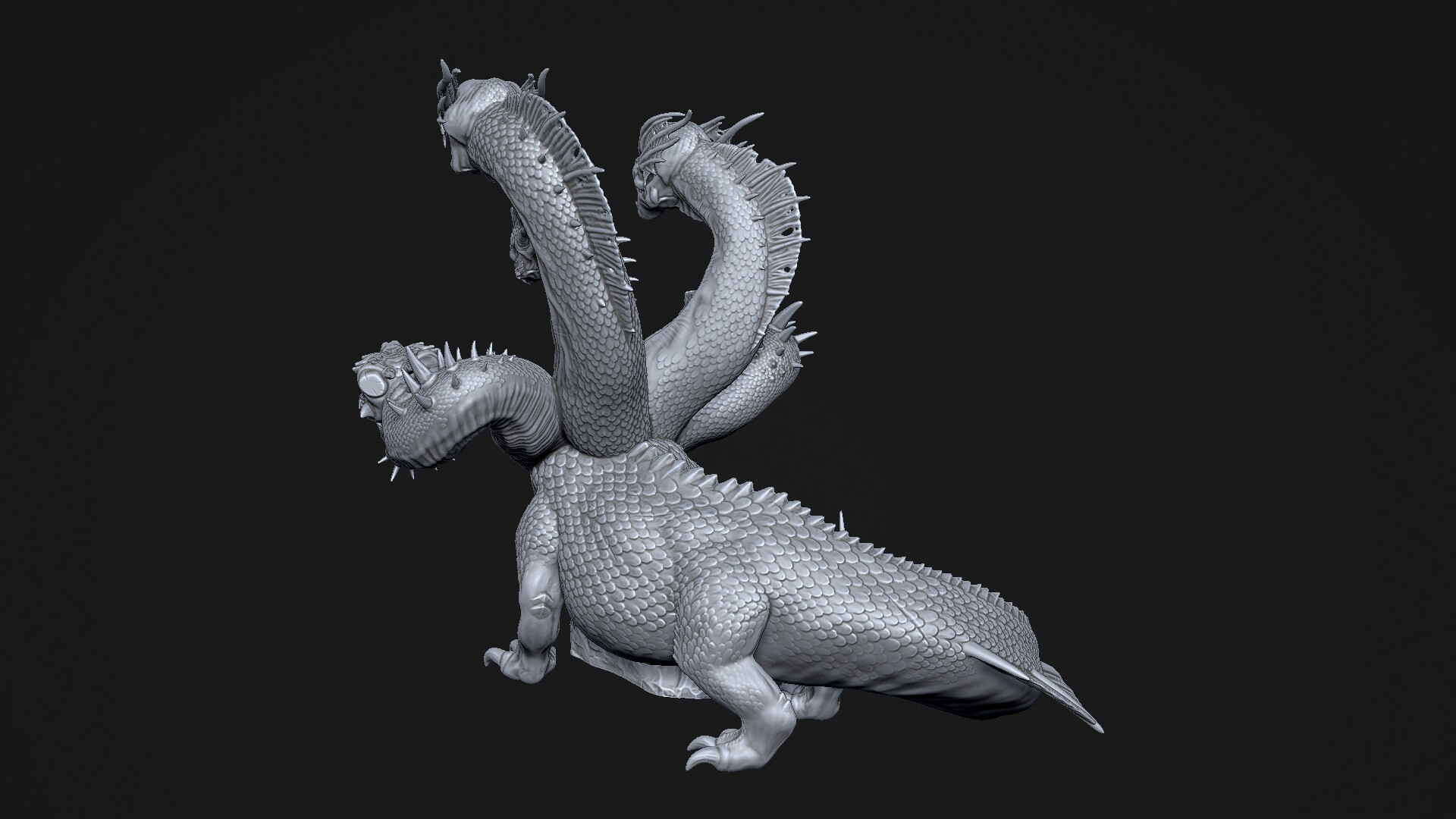 Philip Lyon - Zbrush Sculpt Timelapse: Hydra for 3d printing