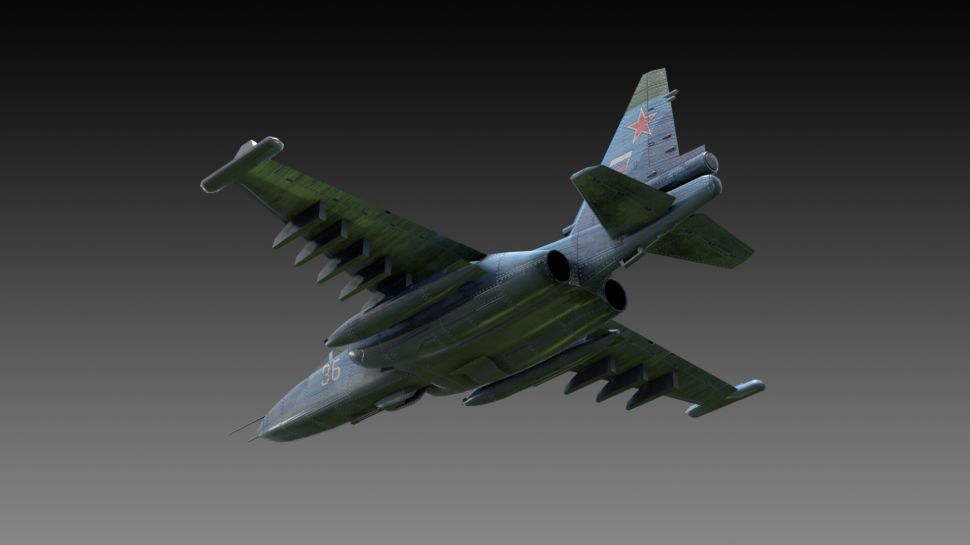 Branden Craghead 3D Artist - Sukhoi SU 25 Frog Foot SU-39 Jet