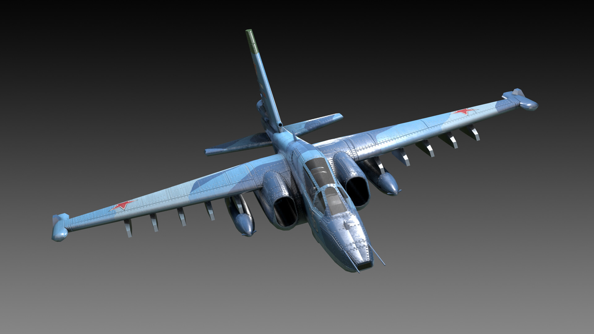 Branden Craghead 3D Artist - Sukhoi SU 25 Frog Foot SU-39 Jet