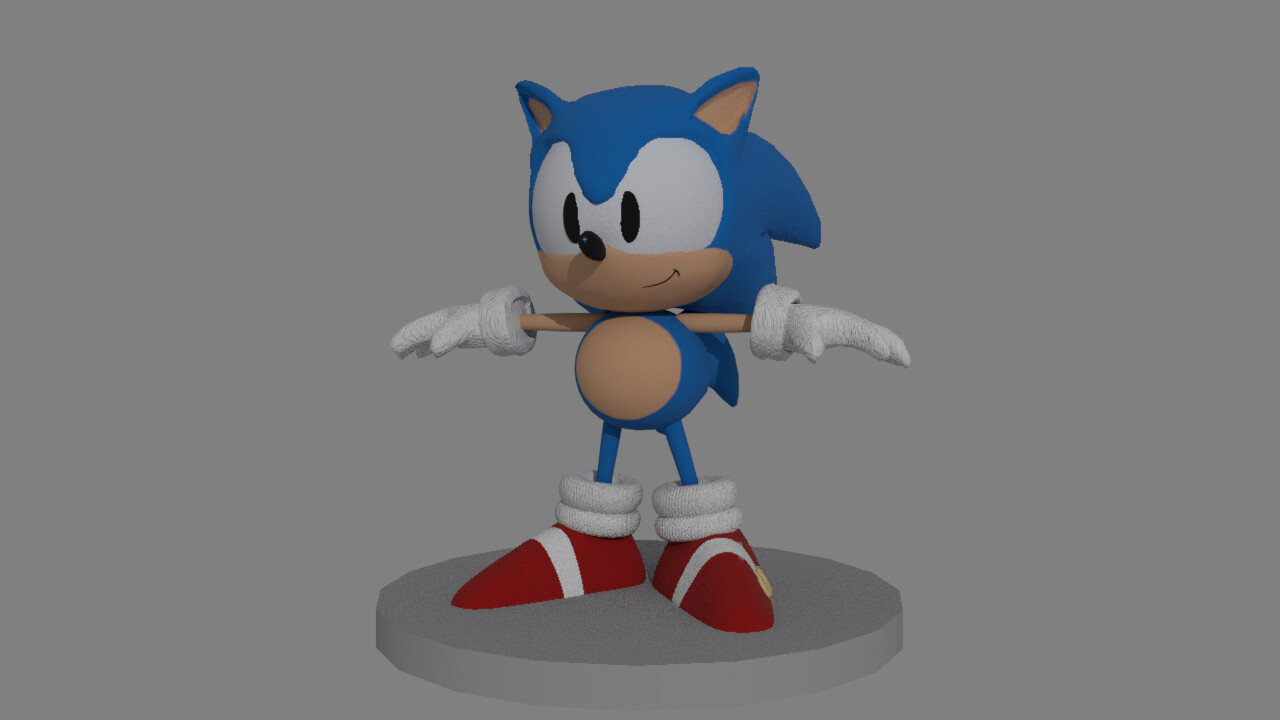 ArtStation Sonic The Hedgehog Mania Style Model, 48% OFF