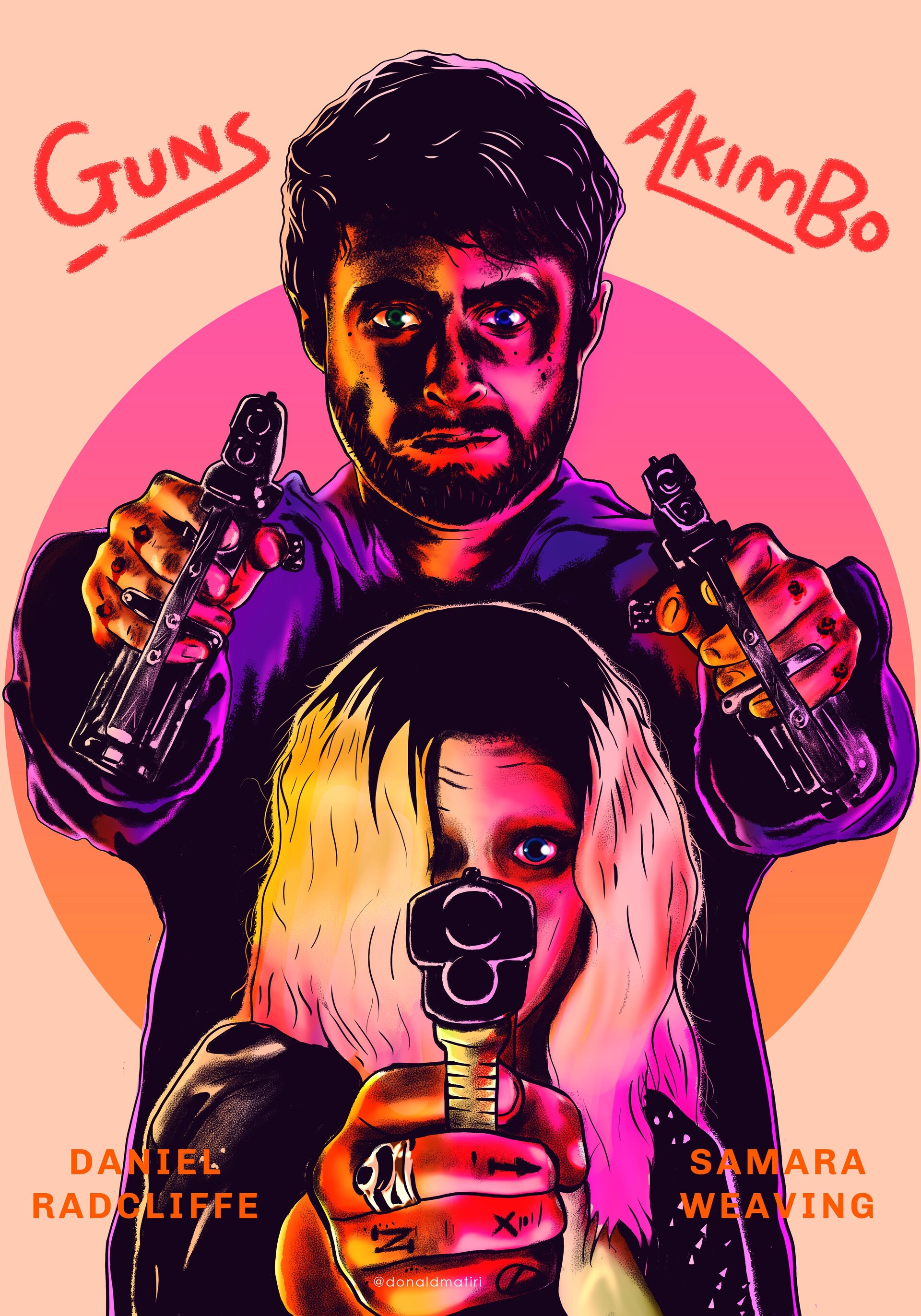 ArtStation - Guns Akimbo movie poster