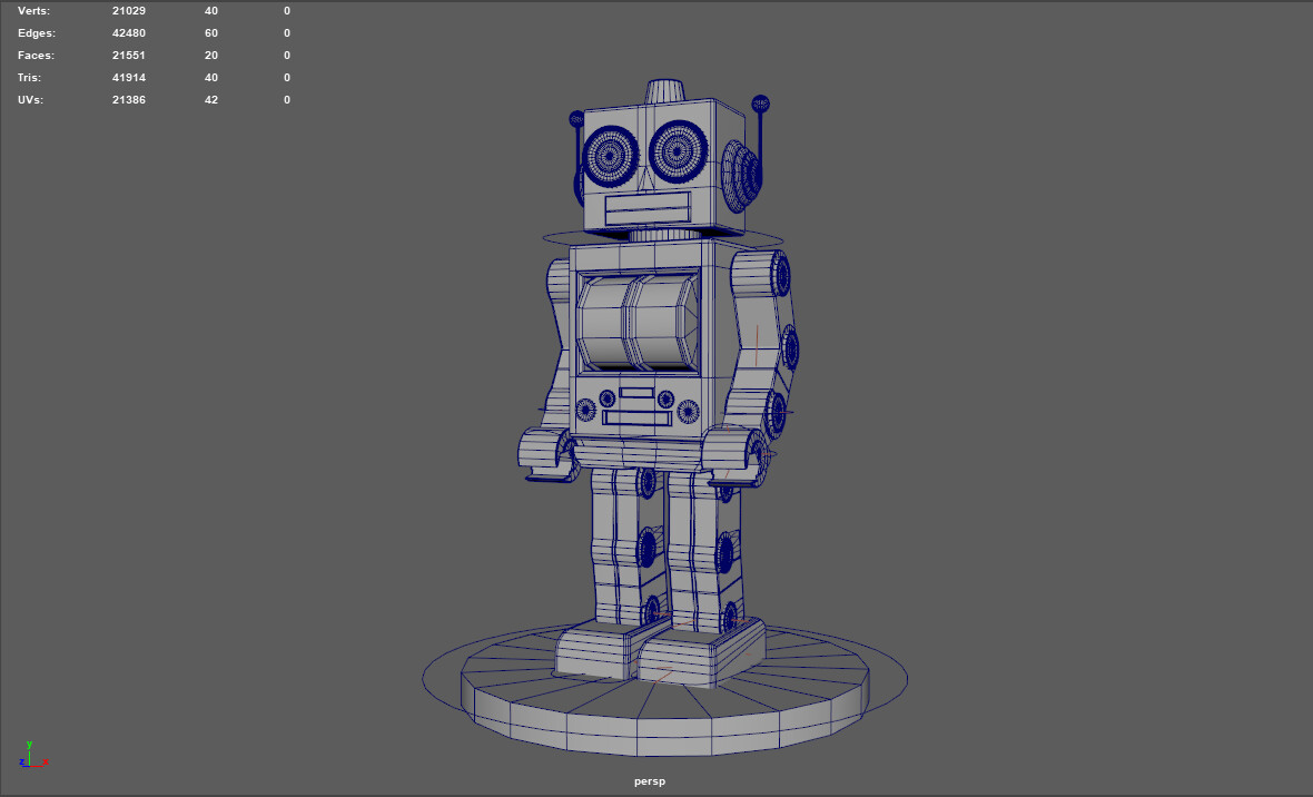 Adele Brougham - Retro robot Model