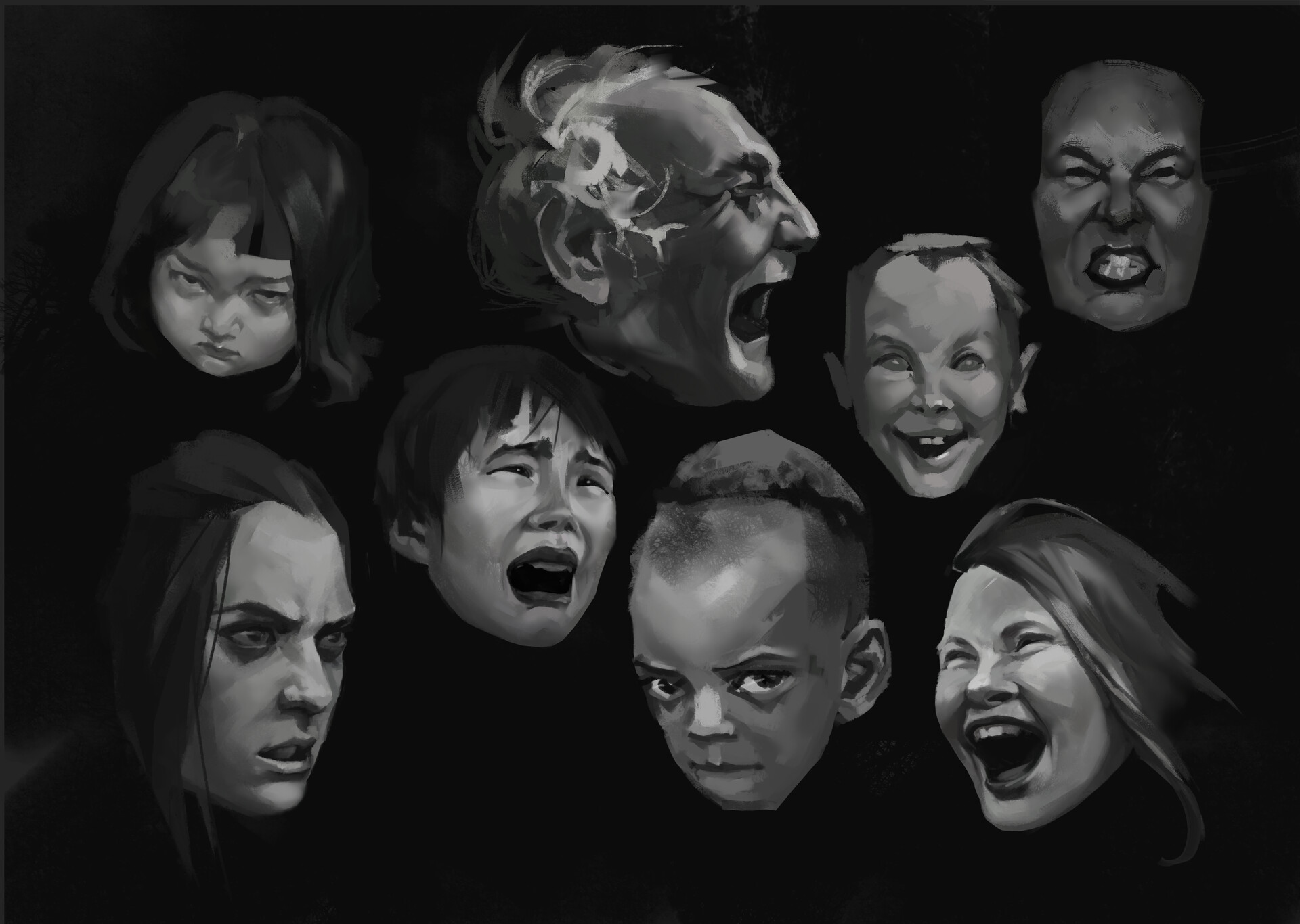 ArtStation - Emotions study