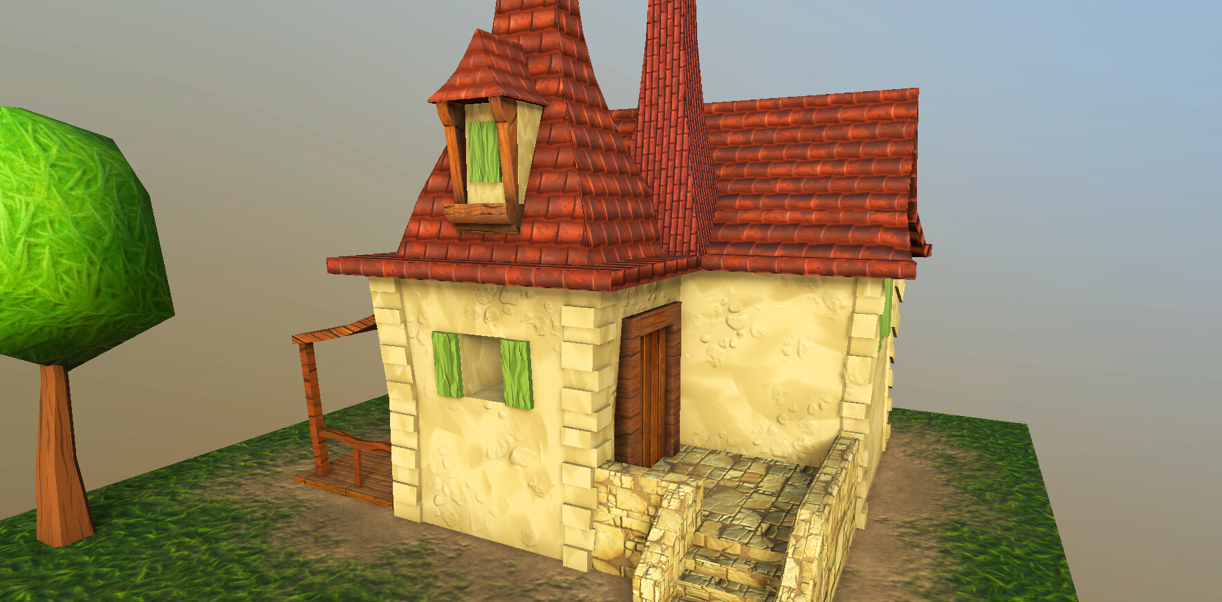 ArtStation - "Cartoon House" Project