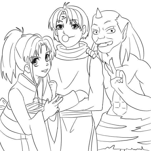 yu yu hakusho coloring book