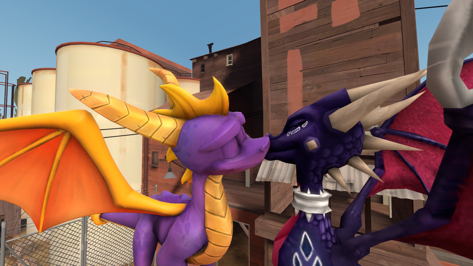 Spyro And Cynder Kiss