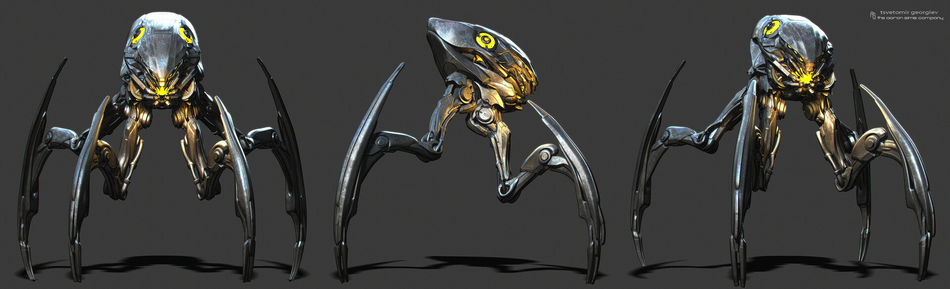 ArtStation - spider robot concept