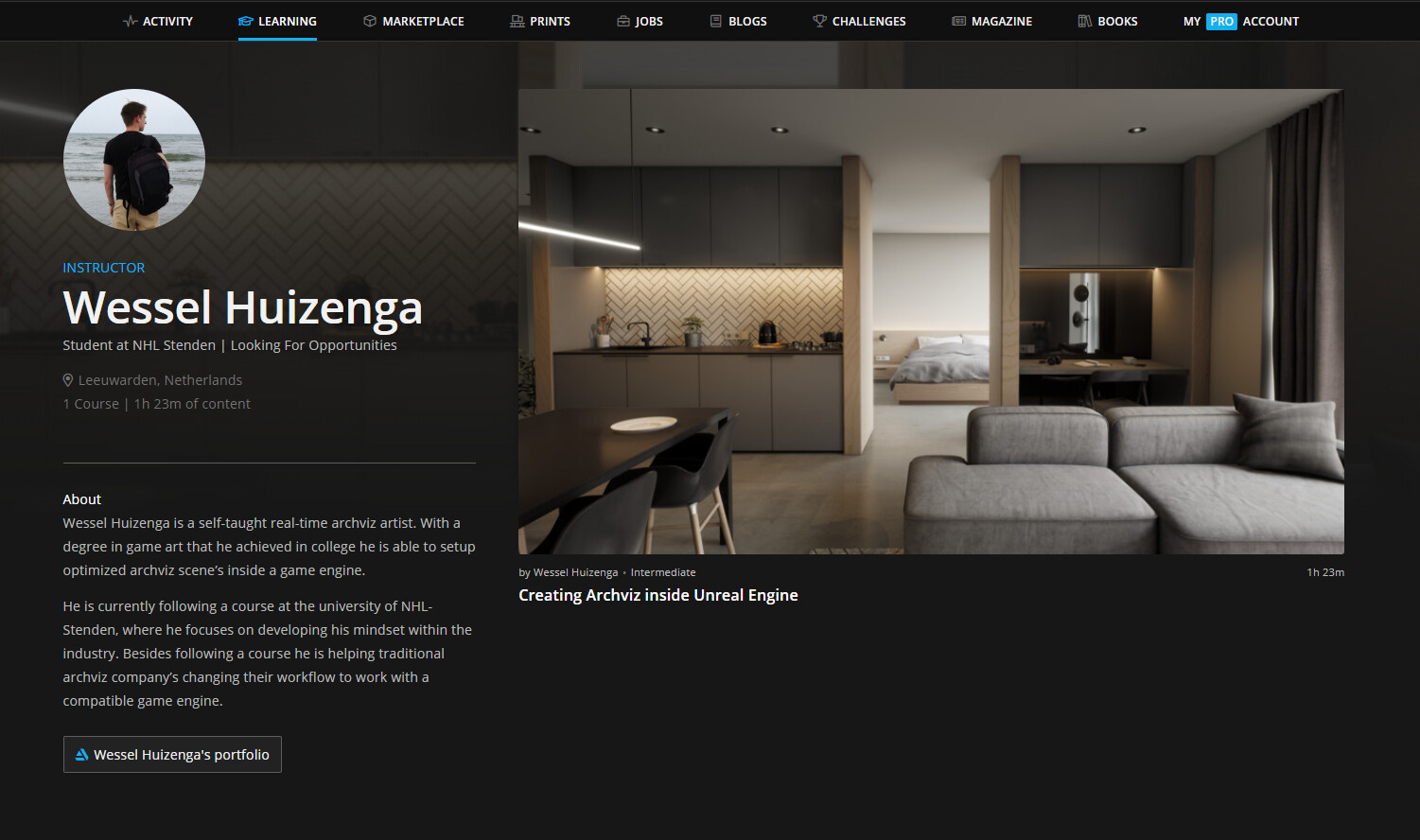 Wessel Huizenga - ArtStation Learning | Creating Archviz inside Unreal Engine