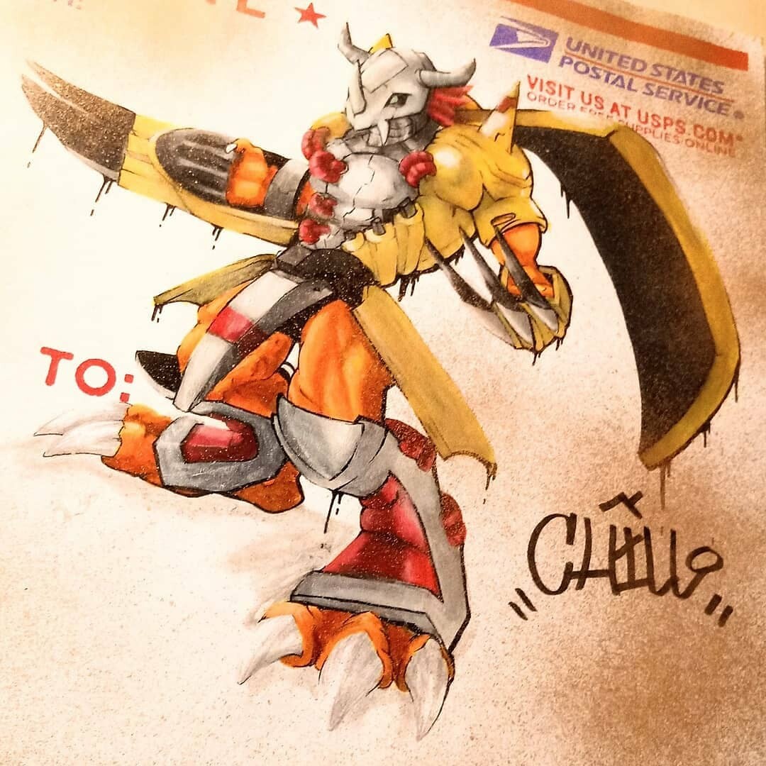 ArtStation - Gold Wargreymon