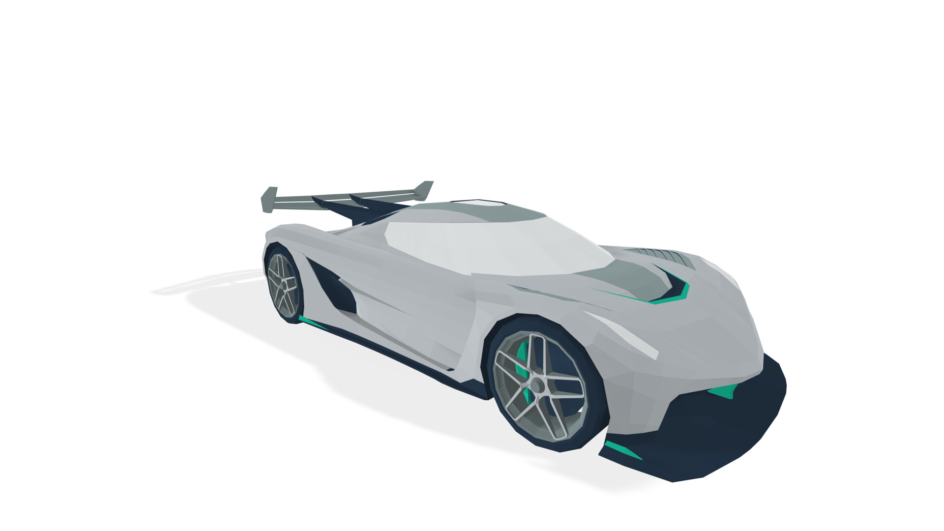 ArtStation - Low Poly Hypercar
