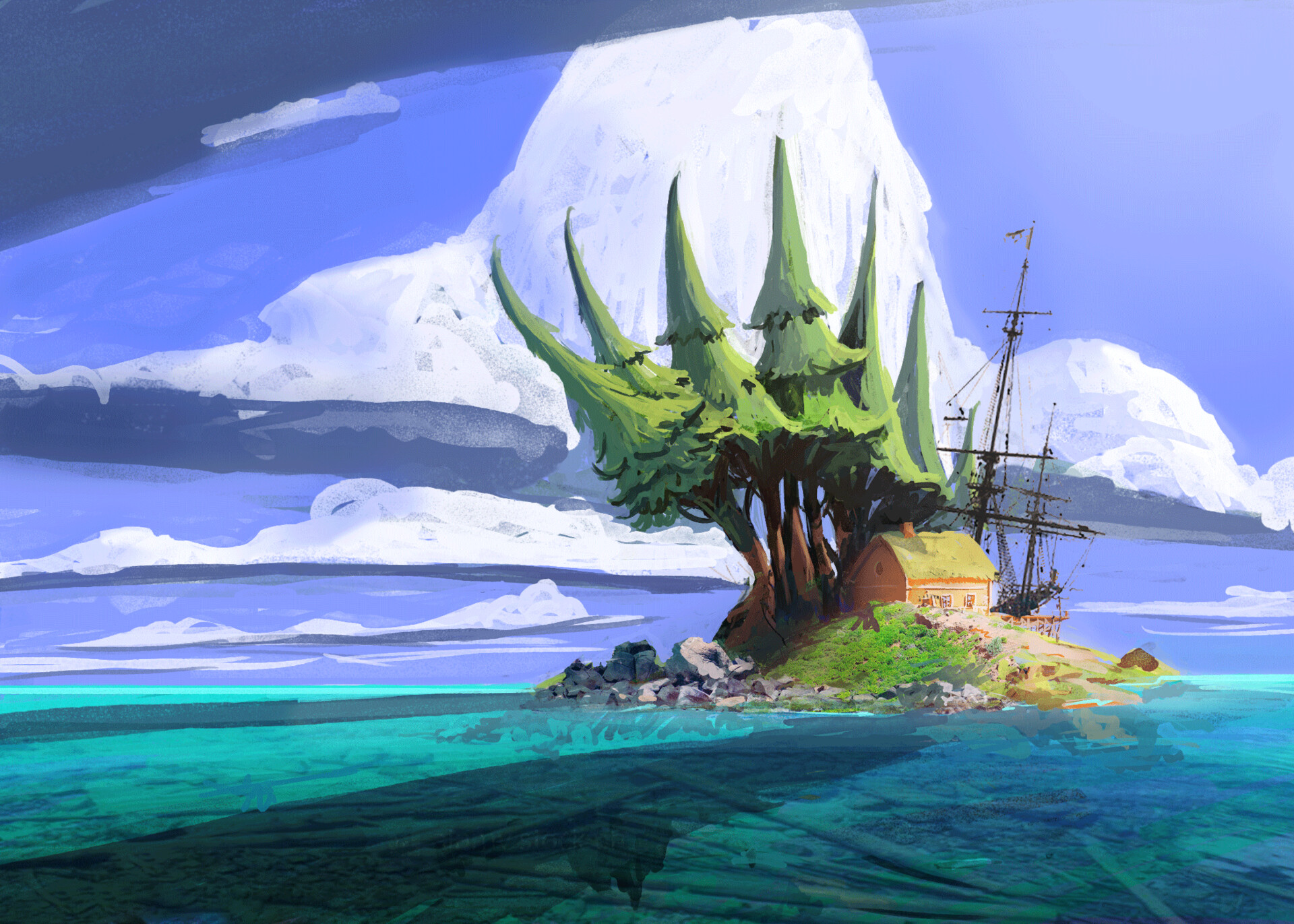 ArtStation - The lost Island