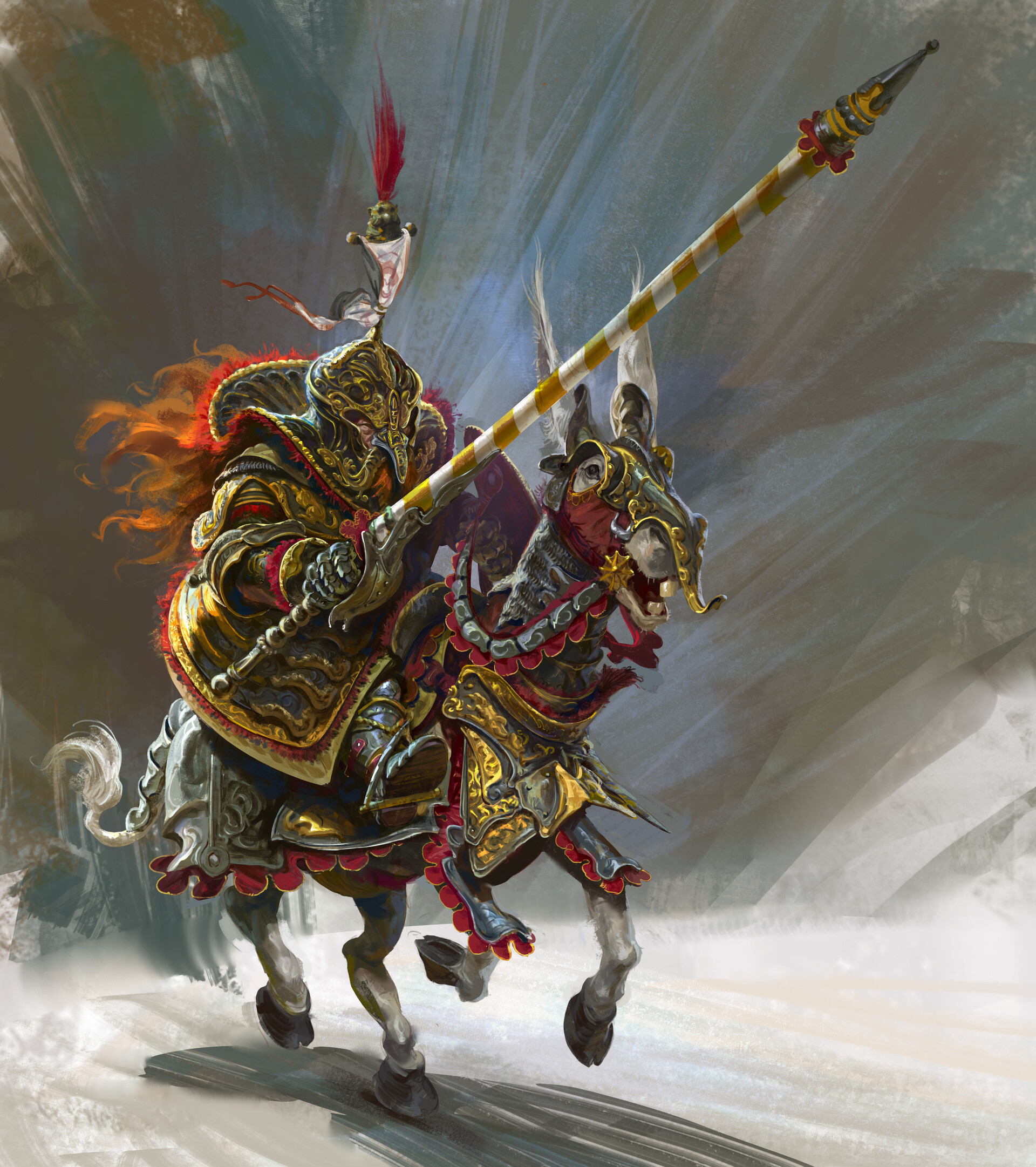 ArtStation - Jousting Dwarf