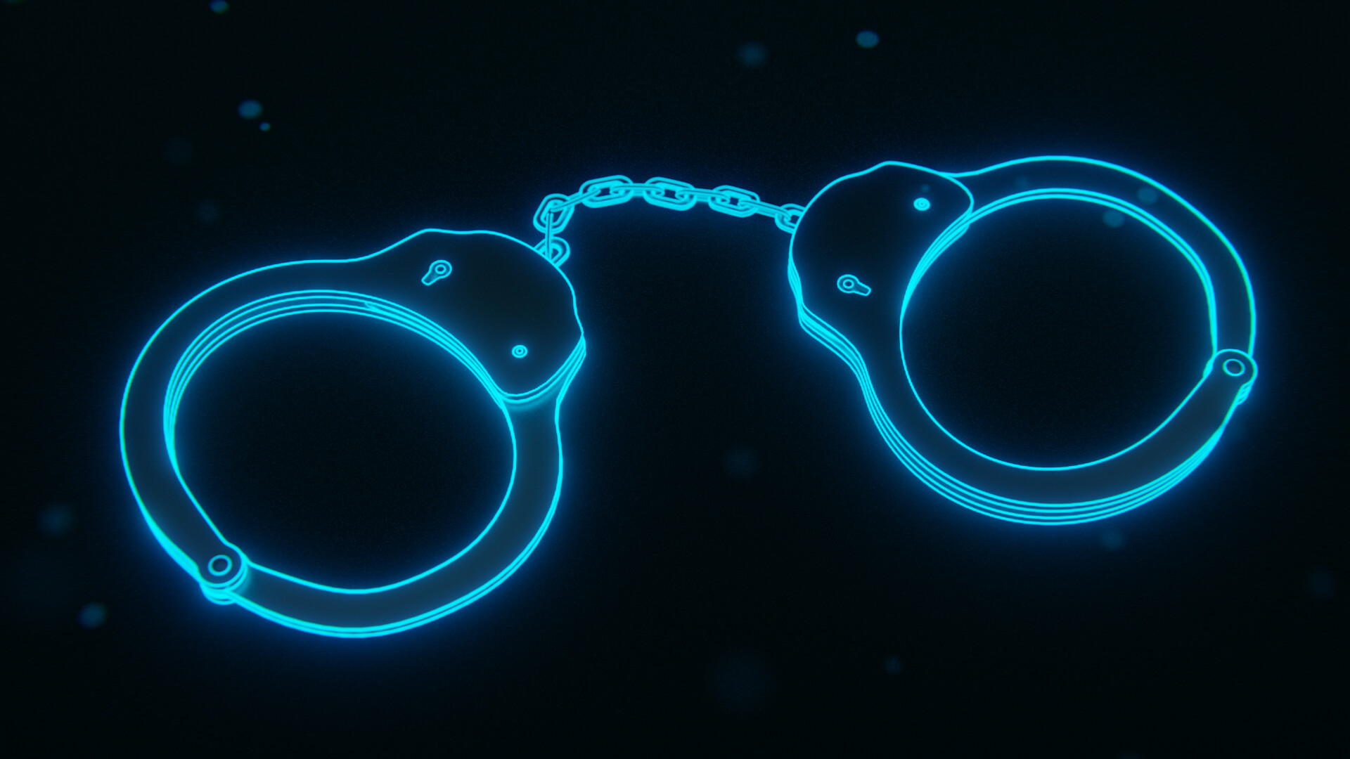 ArtStation - Neon handcuff (daily render-day 122)