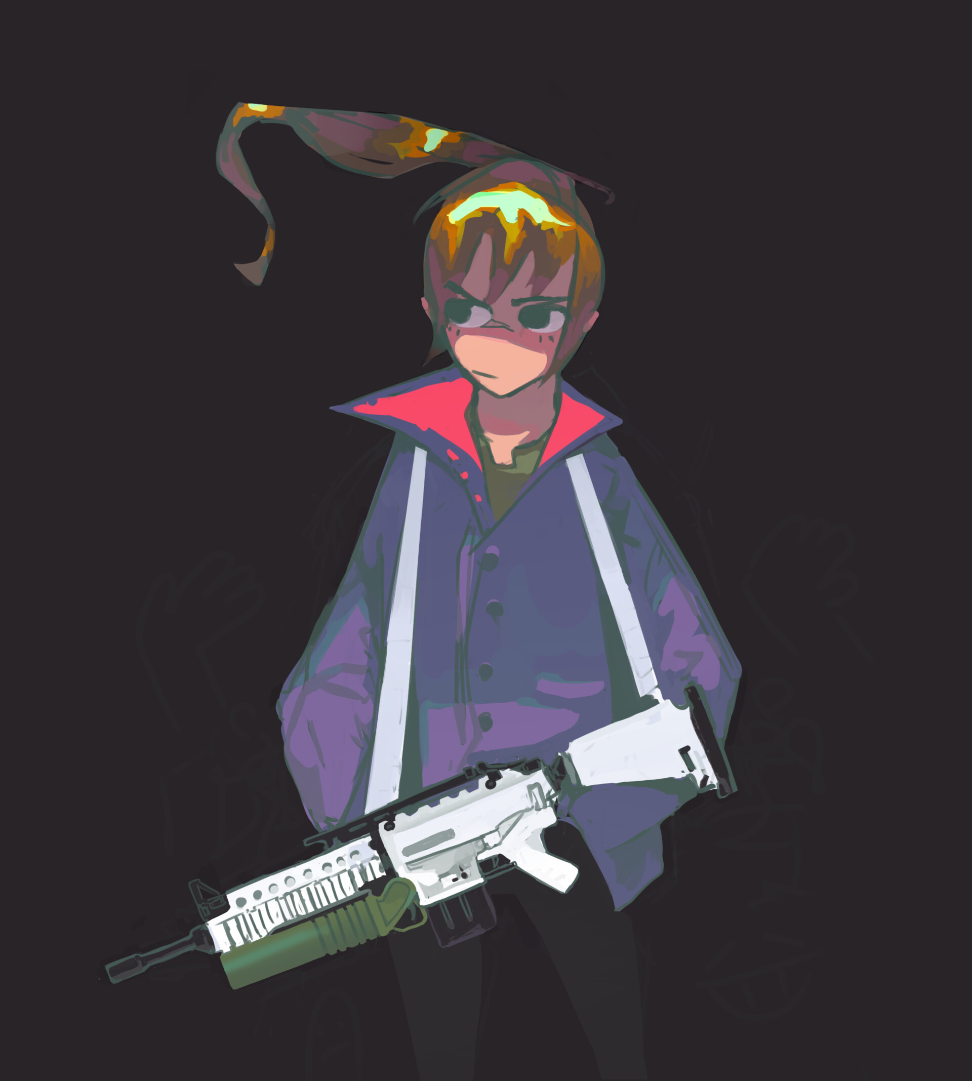 ArtStation - gun girl