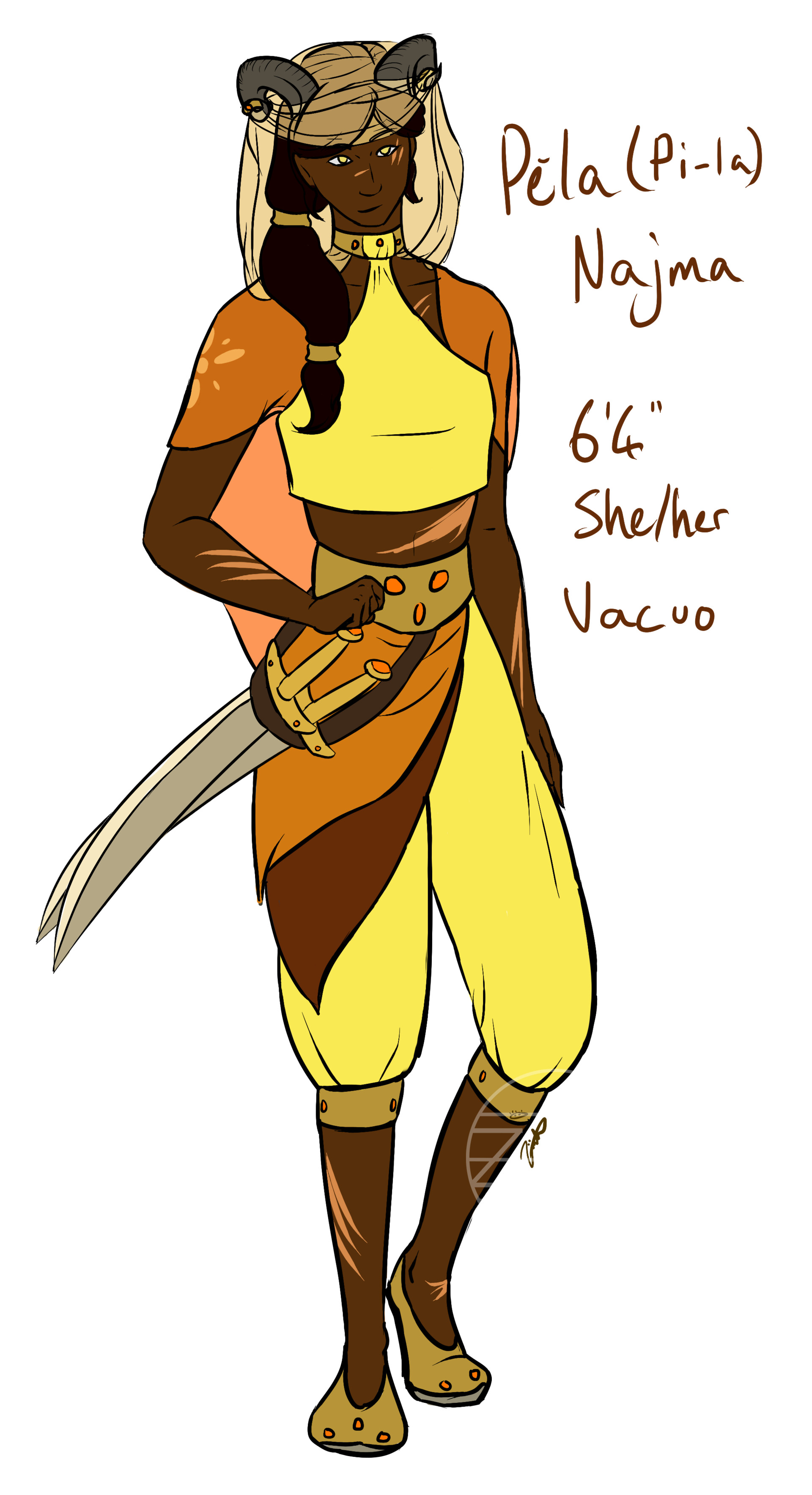 Vale Tadman - Kiano Asimi & Pela Najma (RWBY Original Characters)