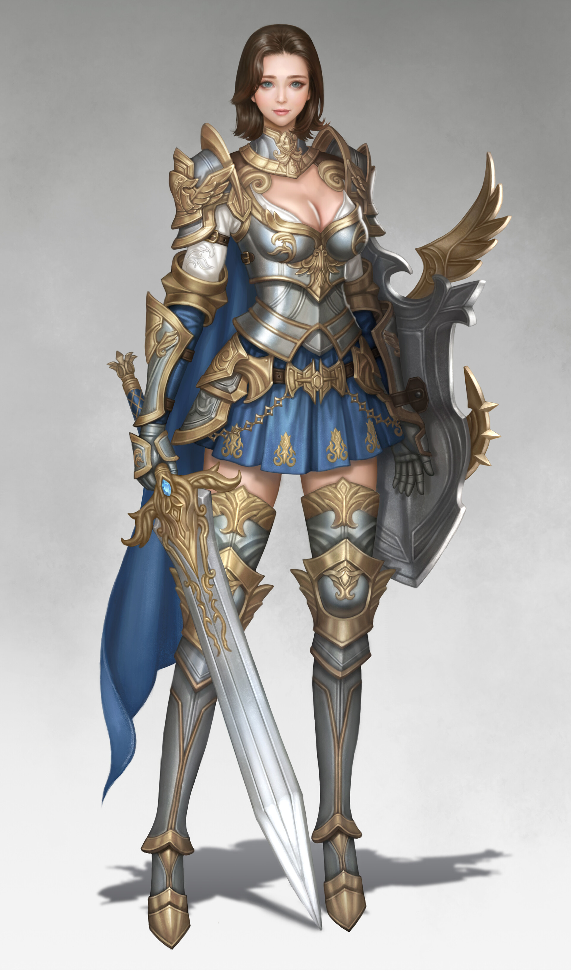 Artstation Women Knight Concept Seungjin Ok