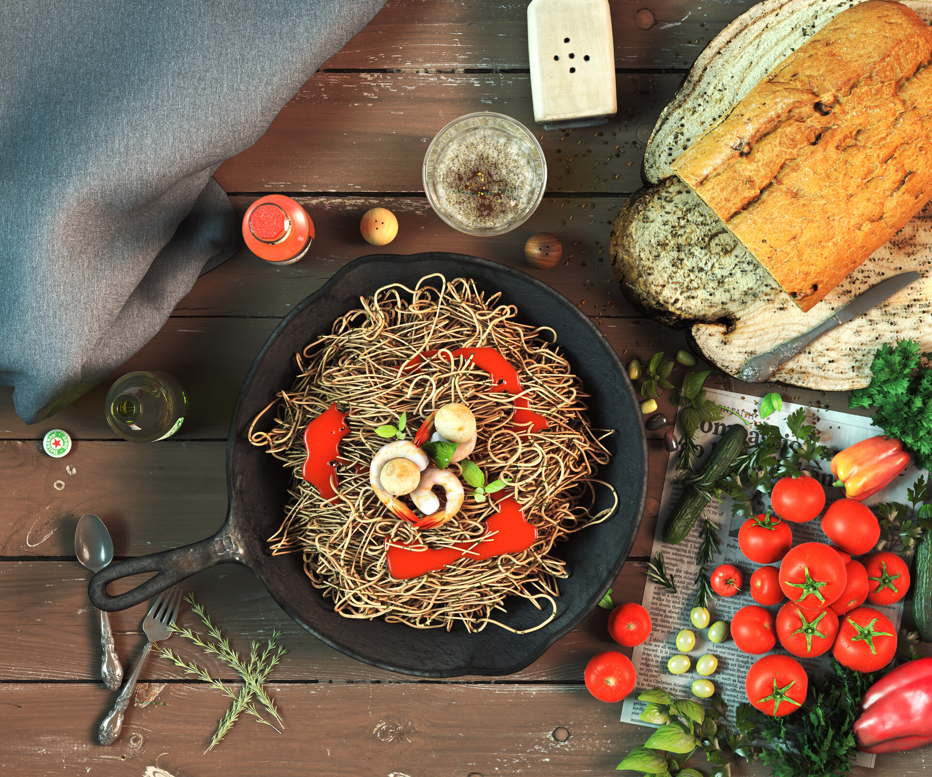 ArtStation - golden spaghetti