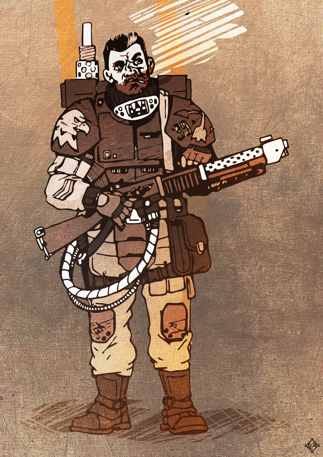 Alexei Shmakov - Sgt. Dushan Johns - hotshot-lasgun operator.