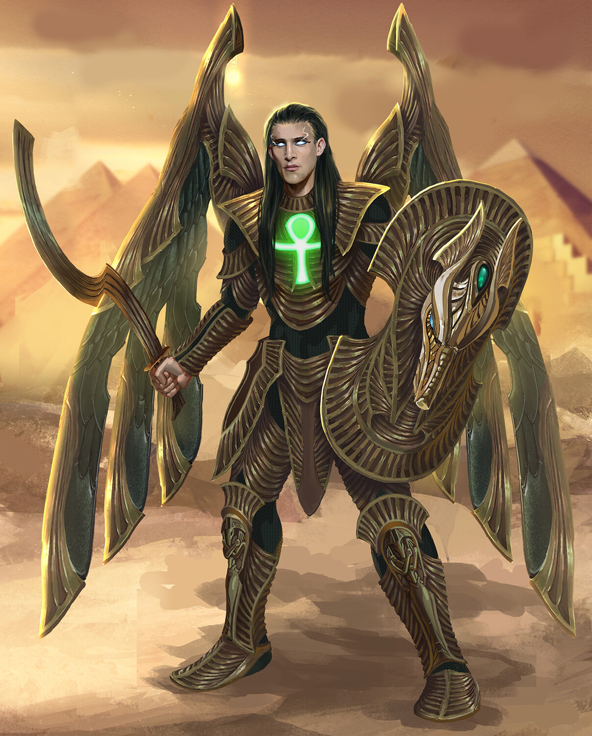 ArtStation - Fallen Egyptian Paladin