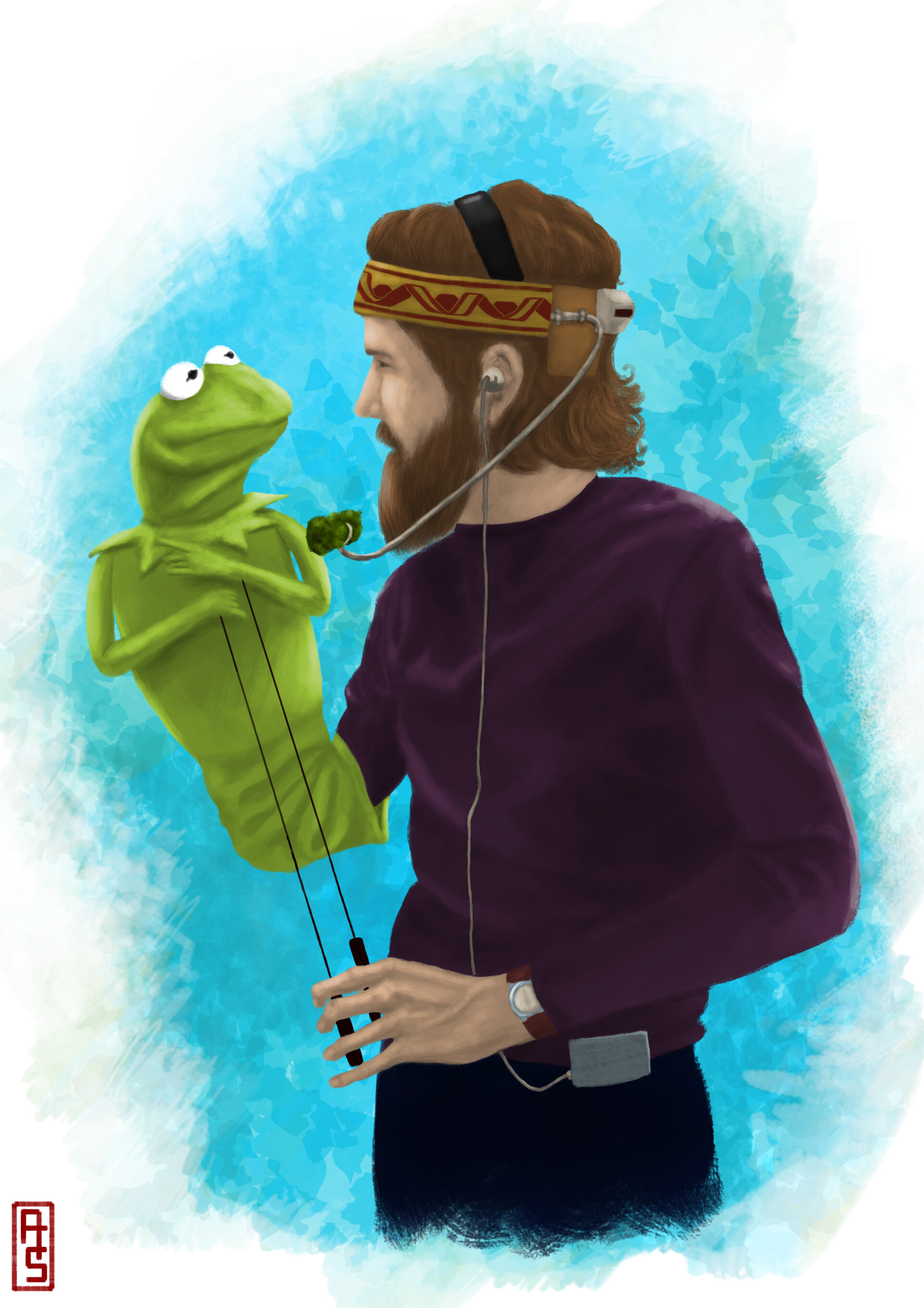 ArtStation - Jim Henson's portrait
