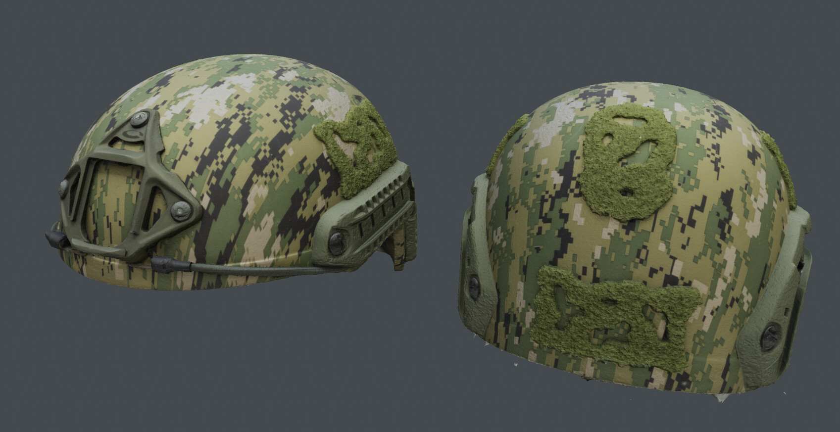 Warden_1 . - Ops-Core AOR2 LBH Helmet Scan (WIP Test)