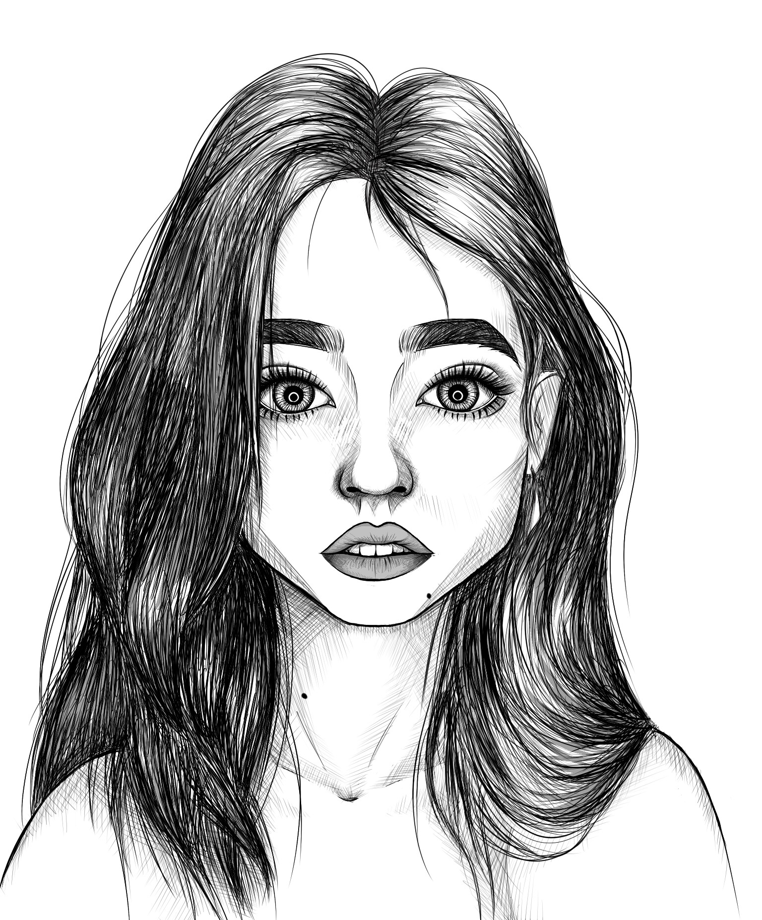 ArtStation - Sketch girl