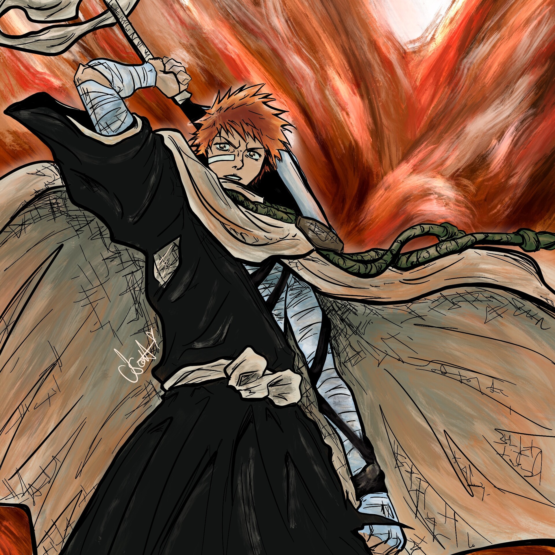 Tite Kubo Drawing Ichigo