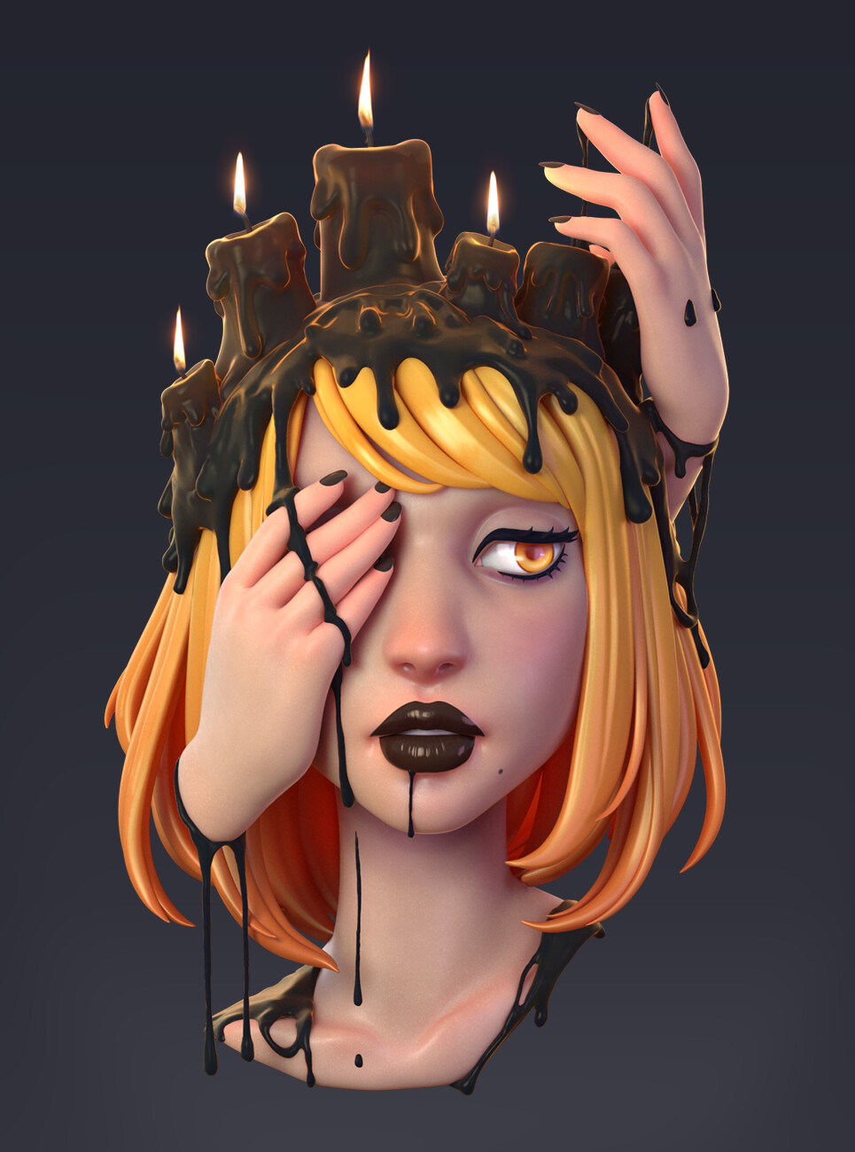 ArtStation - Candle Girl