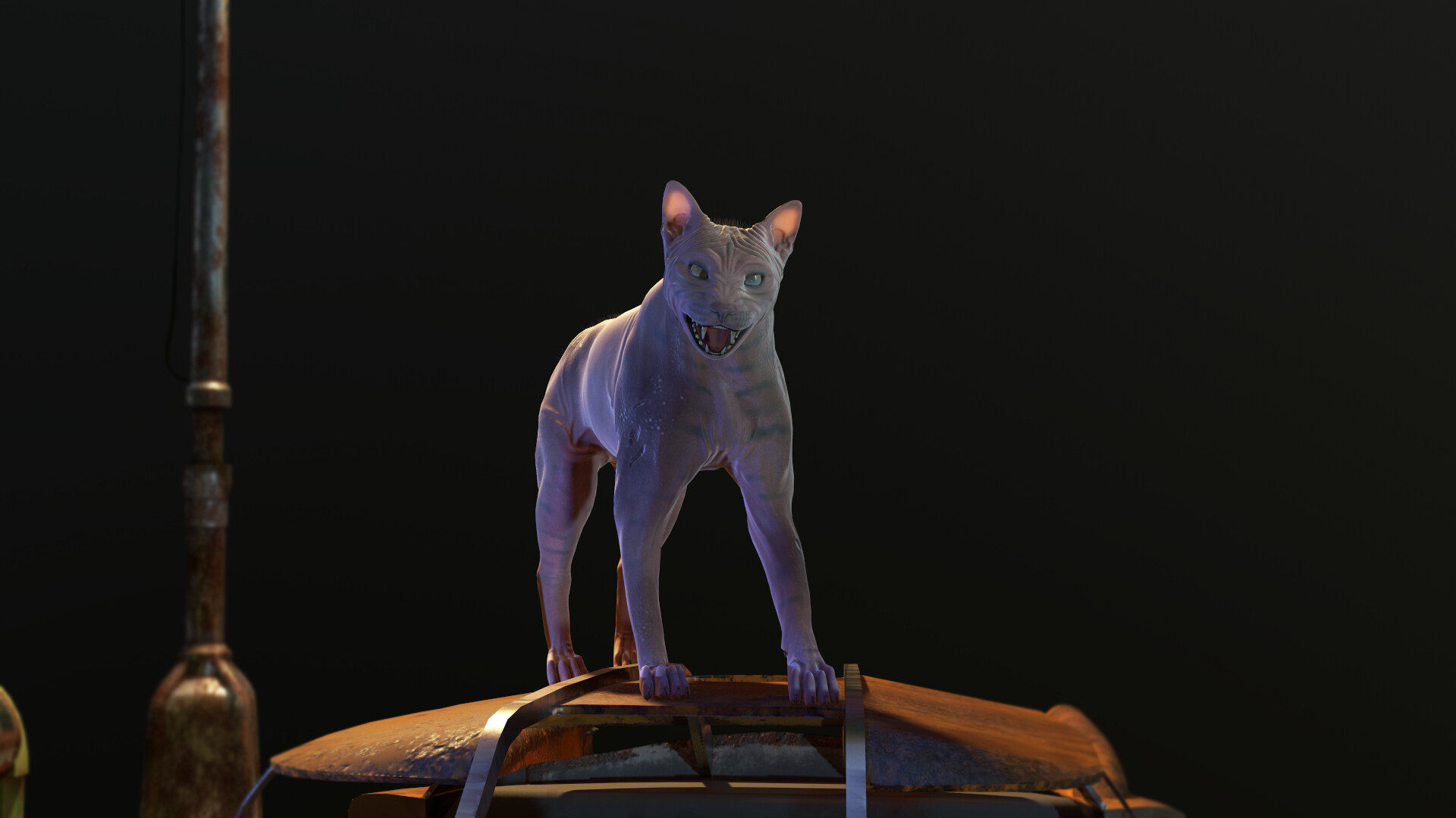 ArtStation - Fallout Inspired Mutated Blind Bobcat