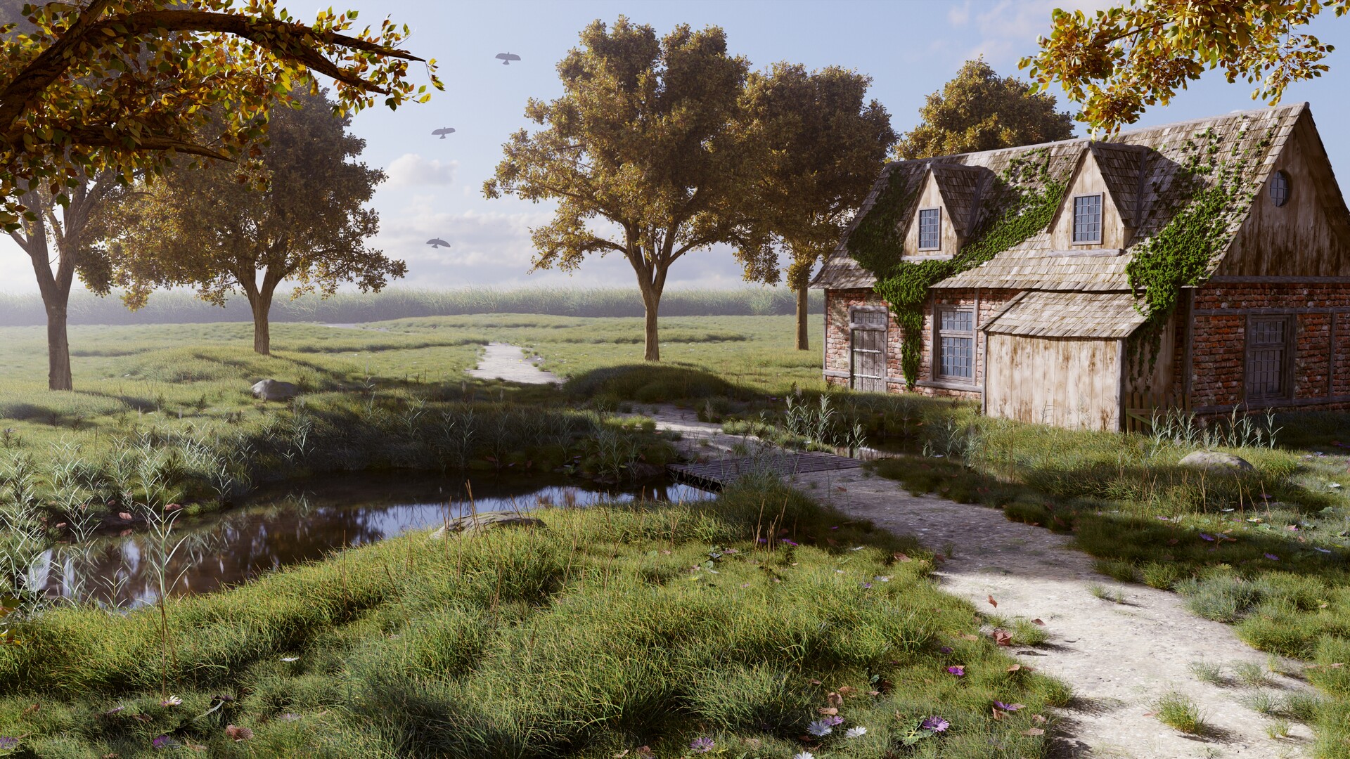 ArtStation - Country landscape
