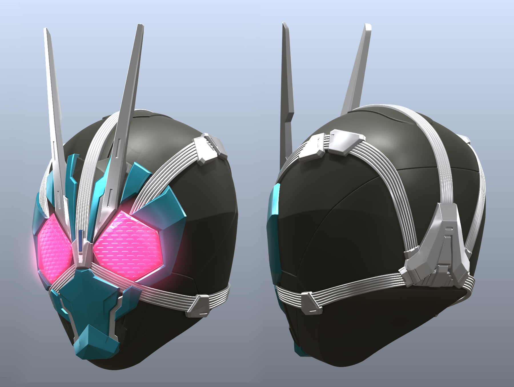 ArtStation - kamen rider Ichigata 3D helmet 一型 type-1