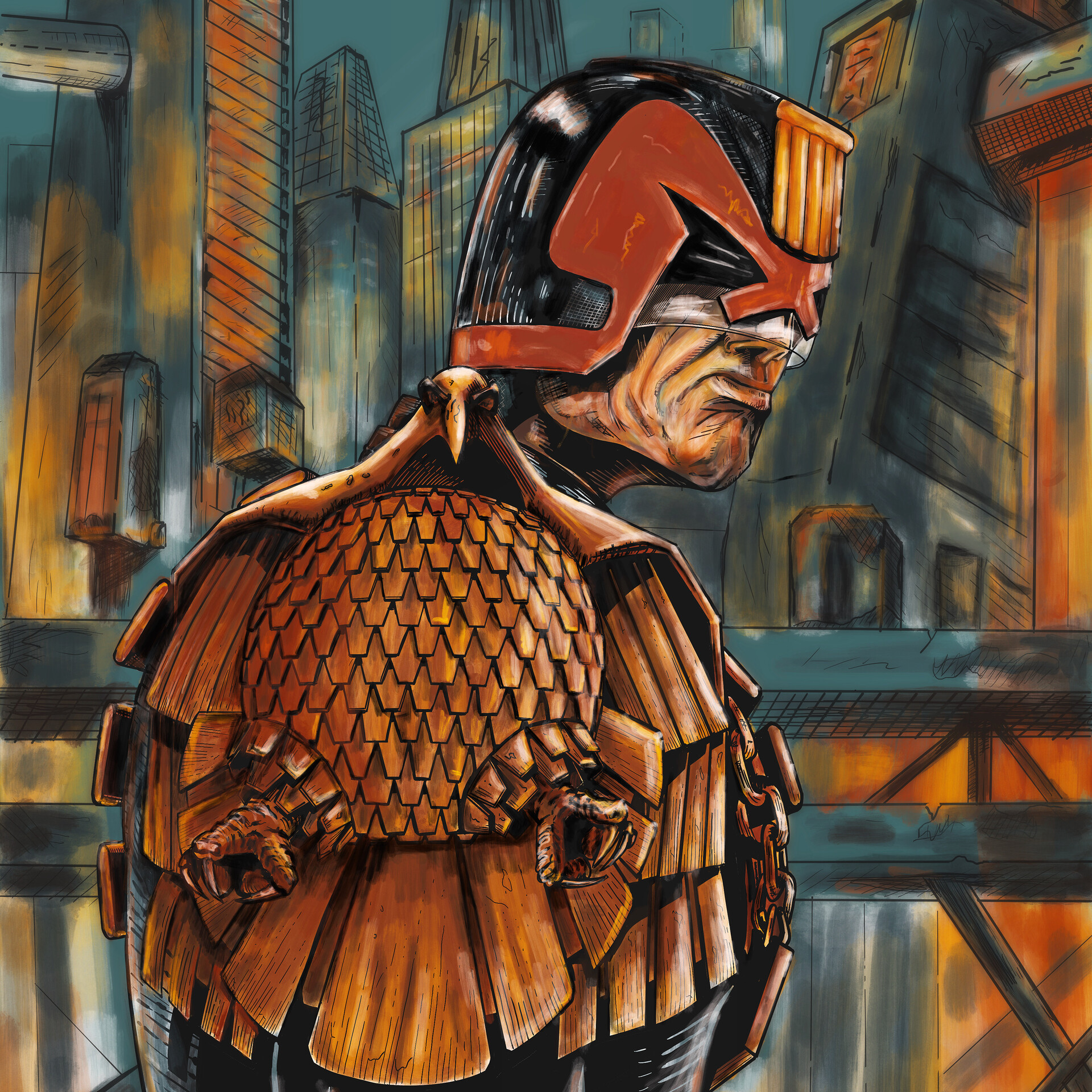 ArtStation - Judge Dredd