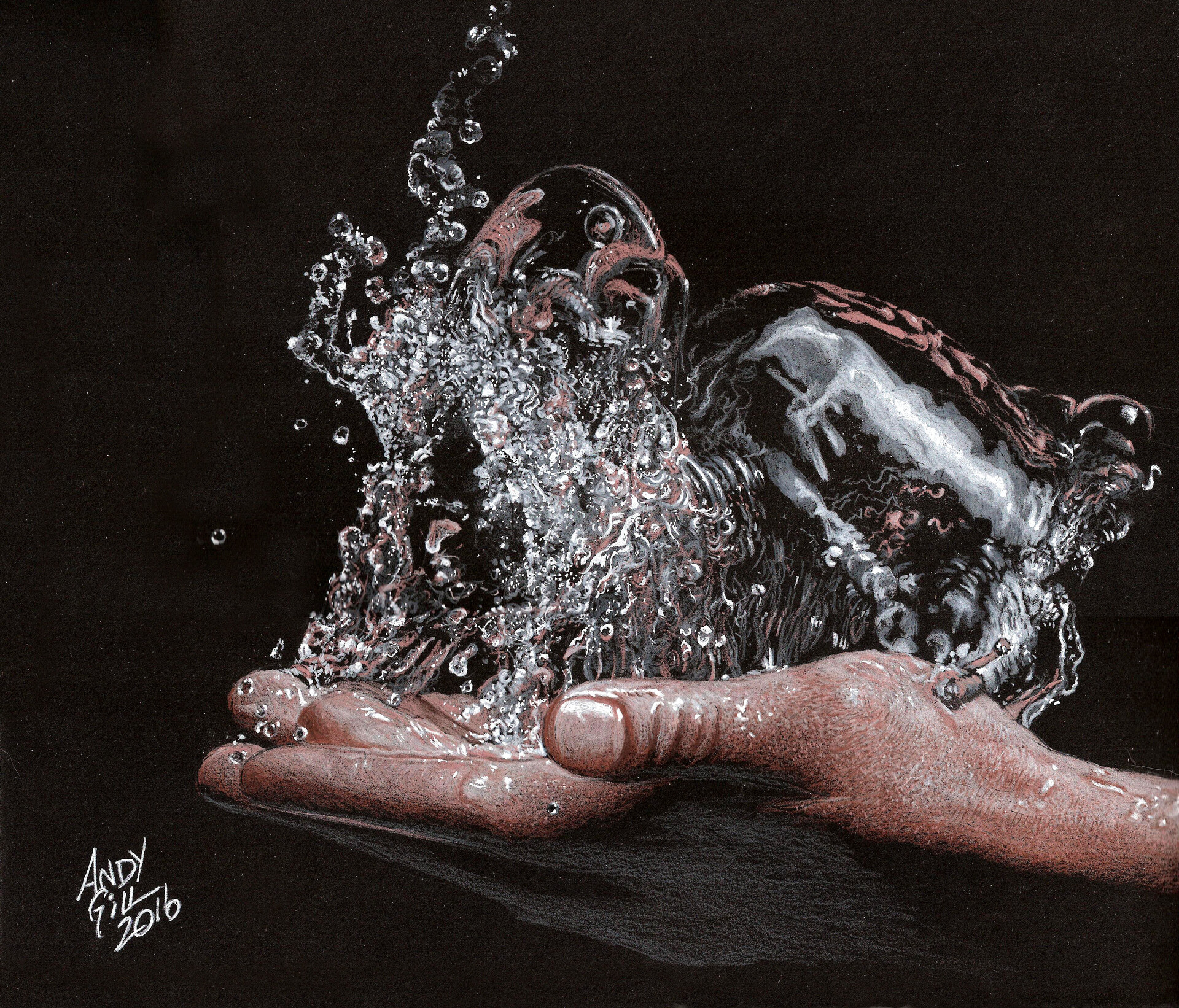 ArtStation - Hands Splash