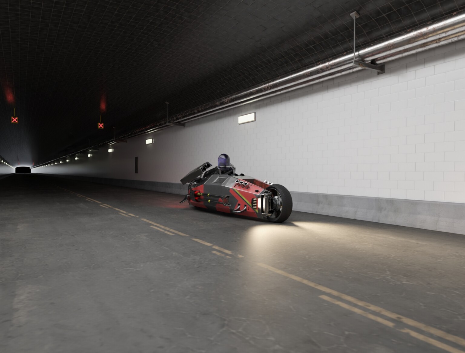 ArtStation - Mech bike short animation and renderings