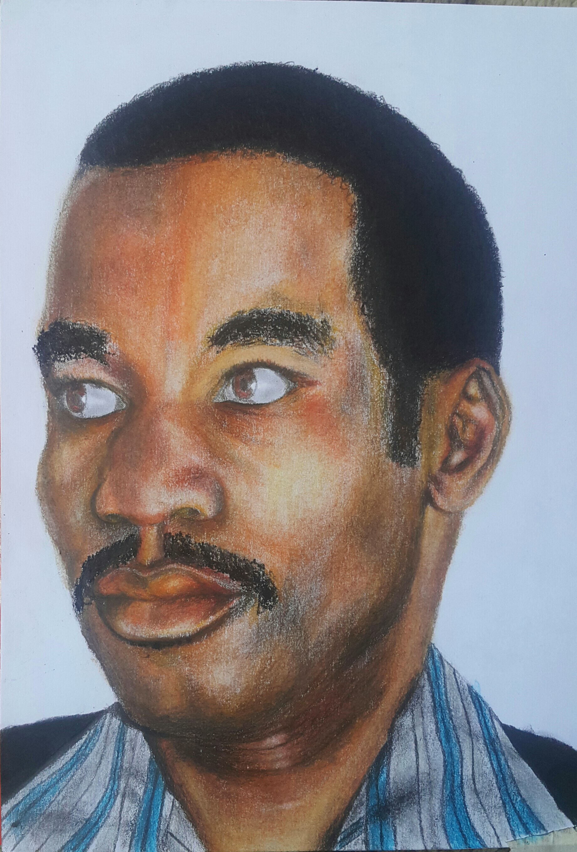 ArtStation - Oil Pastel and Griphite Potrait 4