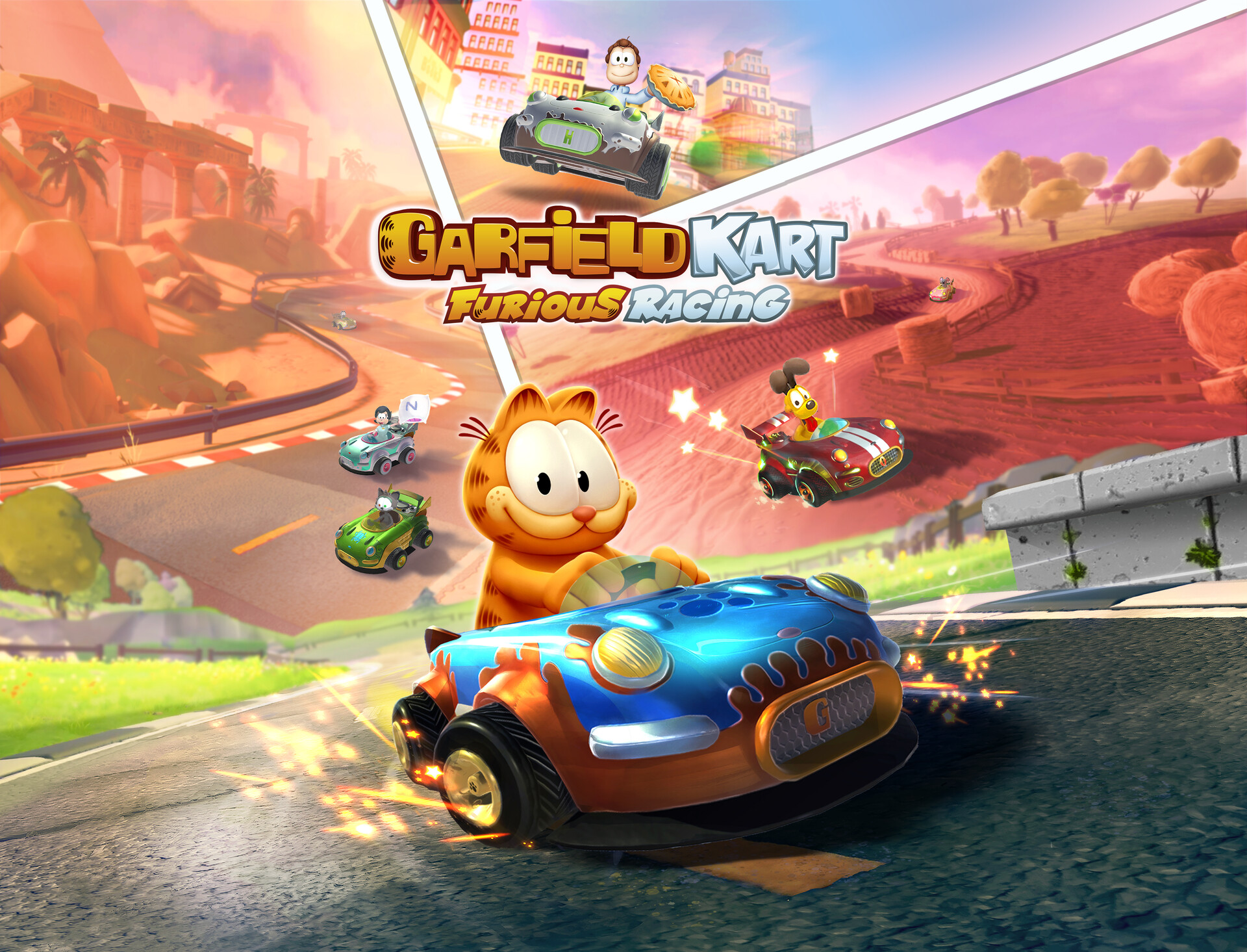 ArtStation - Garfield : furious racing key art