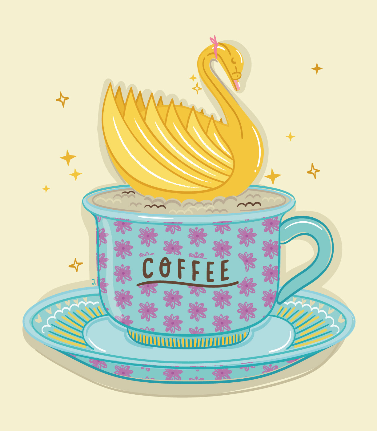 ArtStation - Coffee swan