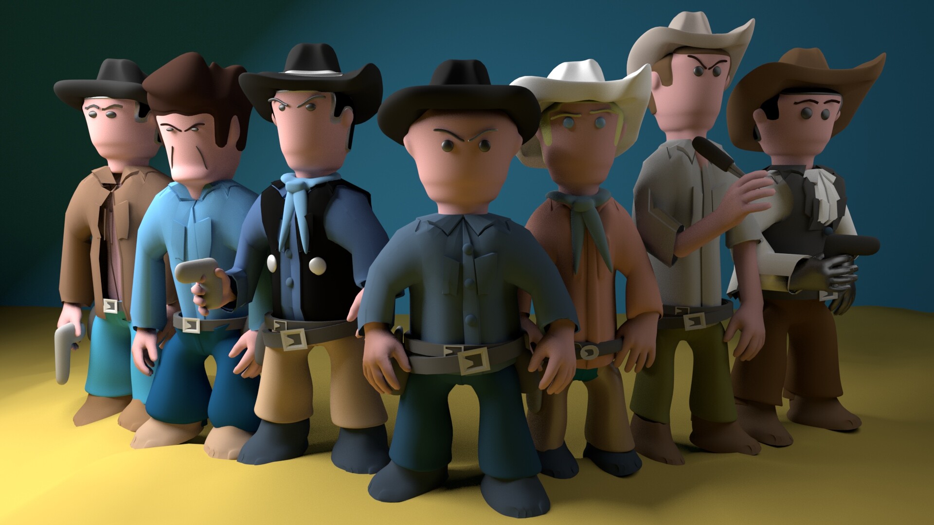 ArtStation - The Magnificent Seven Toy Collection
