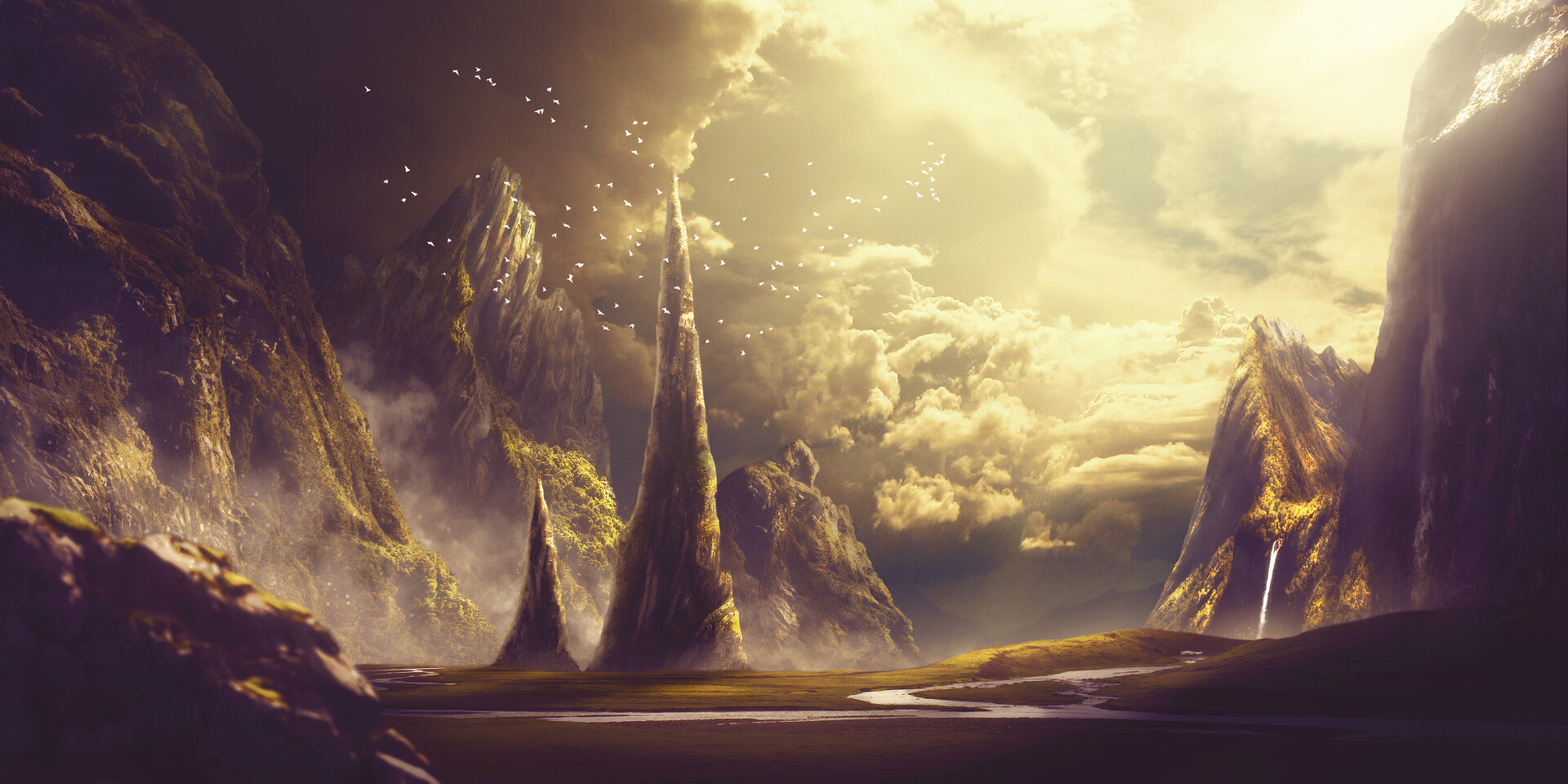 ArtStation - Matte painting project for a course