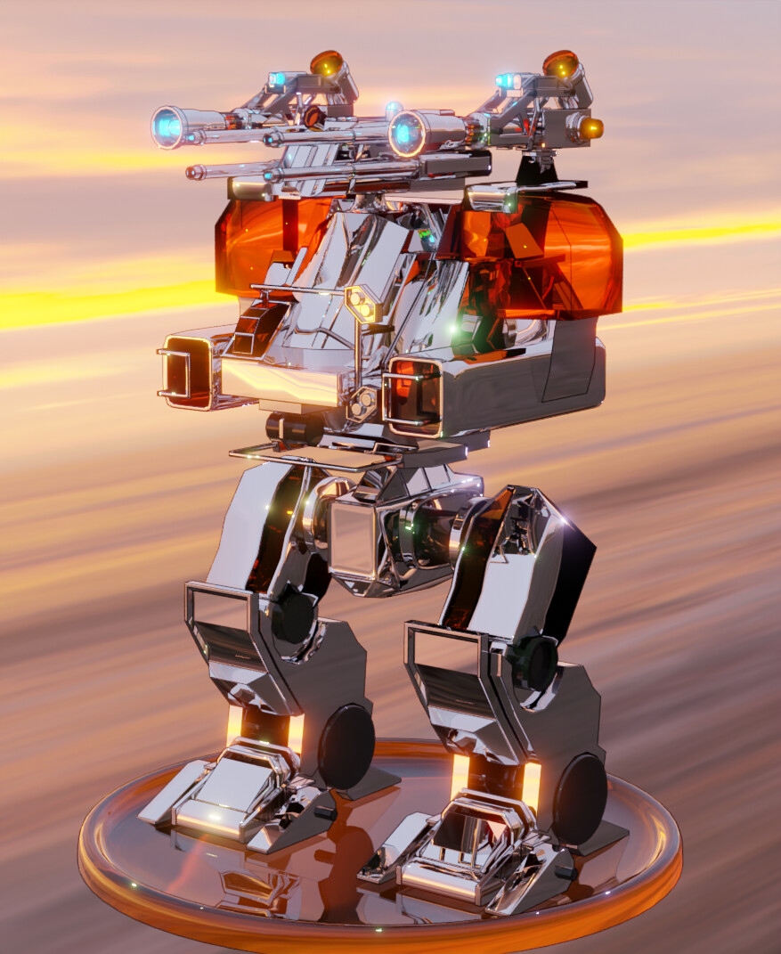 ArtStation - My free interpretation of Arthur Robot on FI3k, Blender 2. ...