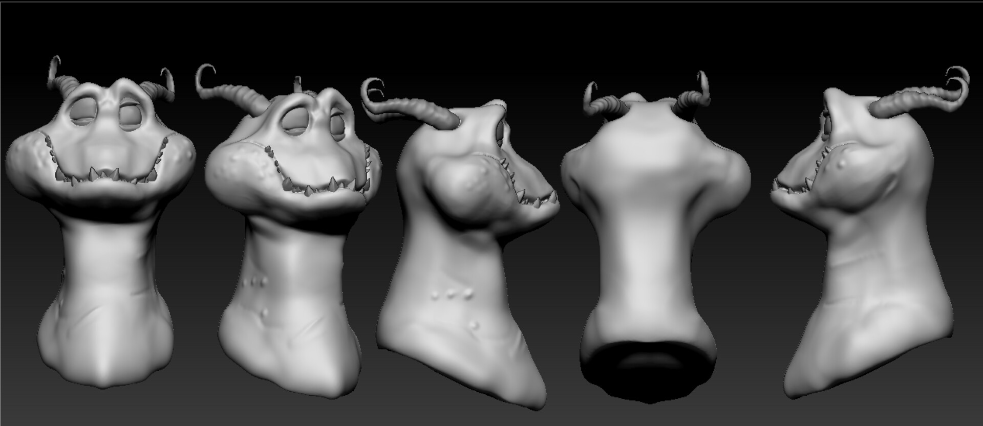ArtStation - Monster Head Model